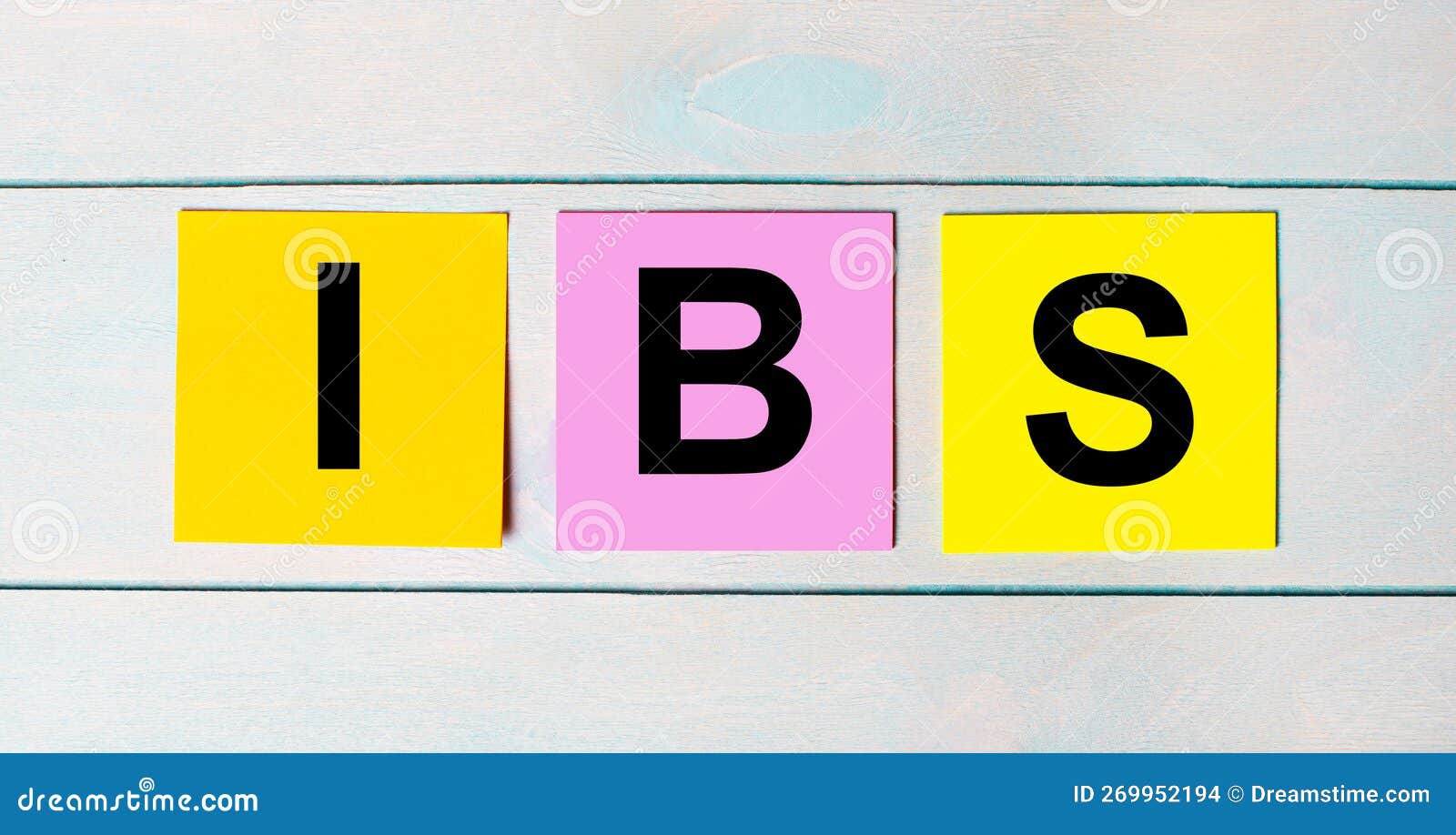 There are Bright Multi-colored Stickers with the Text IBS Irritable ...