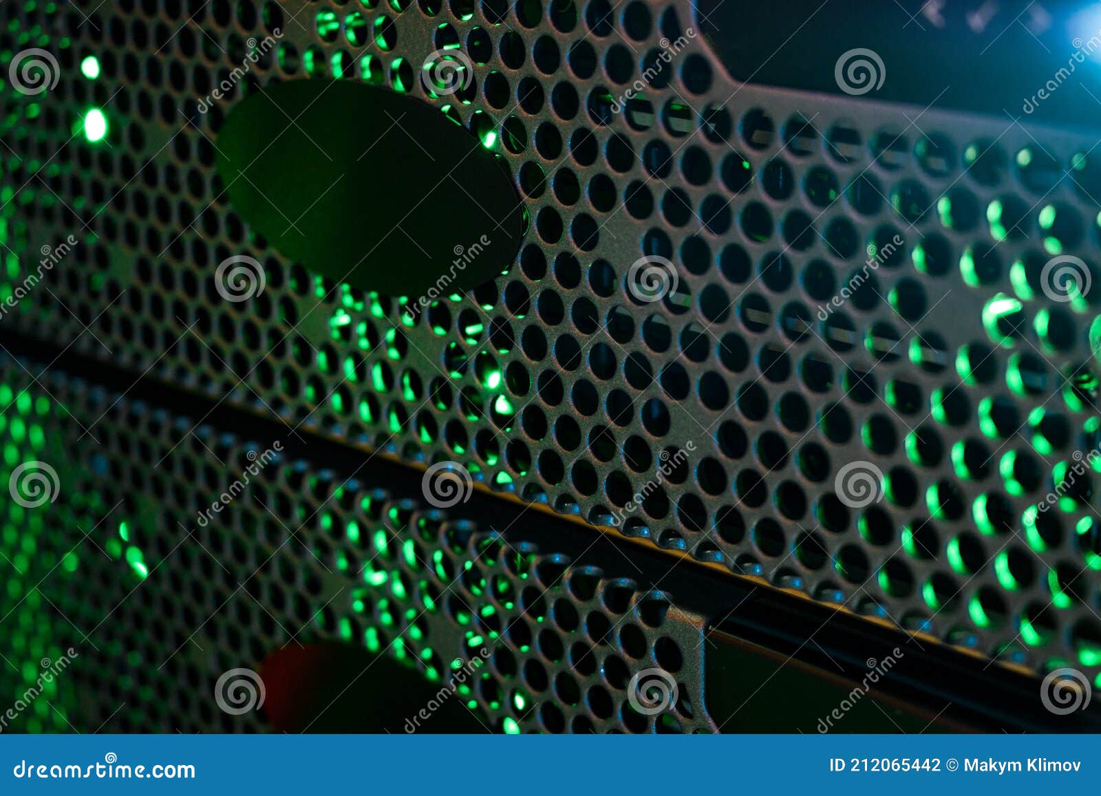 There is Computer Equipment in the Server Room of the Data Center ...