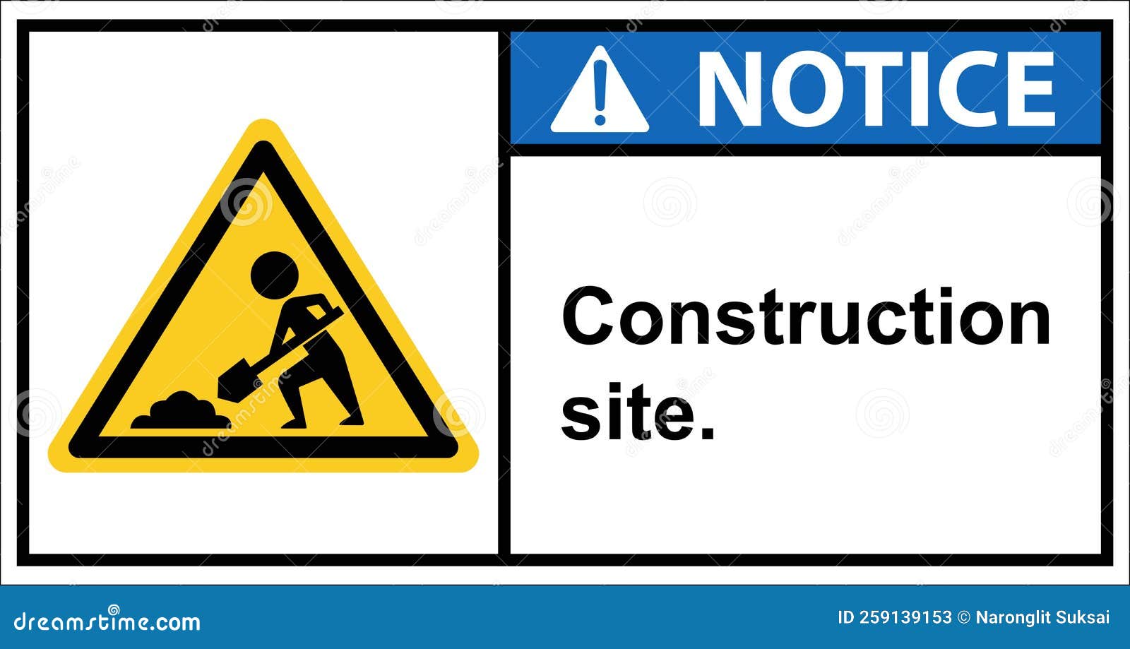 There is Construction Ahead. Construction Site Stock Vector ...