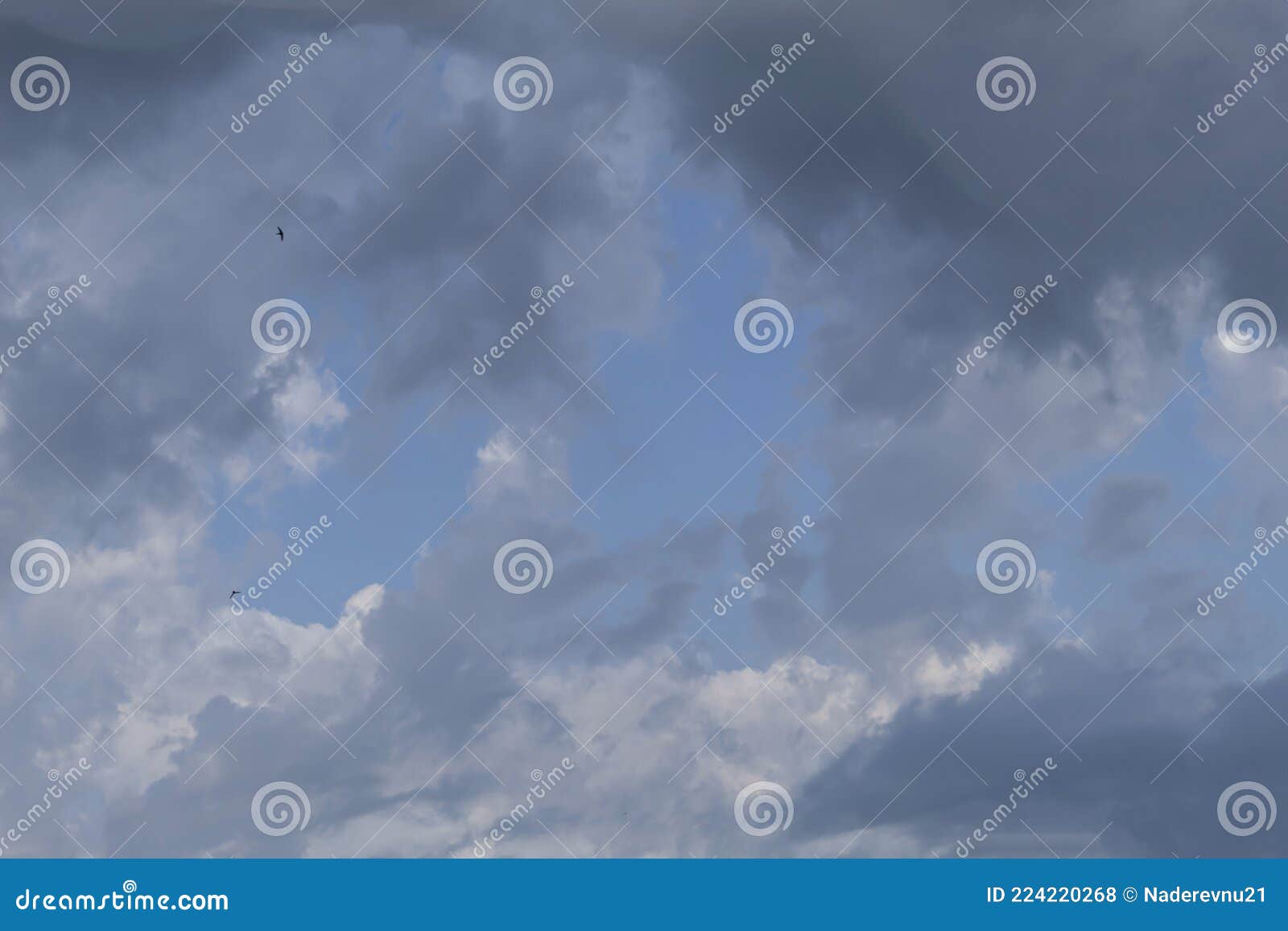 Gray Rain Clouds. Weather Before The Rain. Waiting For The Storm And ...