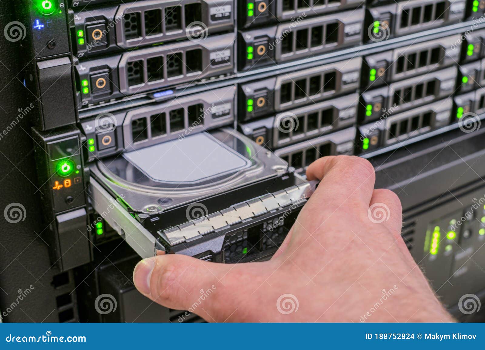 Replacing The Hard Disk Drive In A RAID Configuration Royalty-Free ...