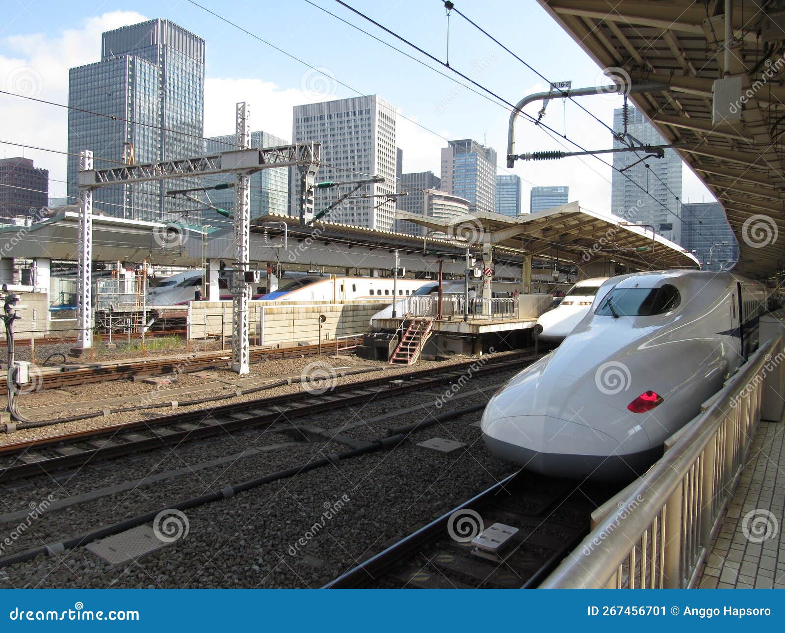 Various Types of Shinkansen in Tokyo Station Stock Image - Image of ...