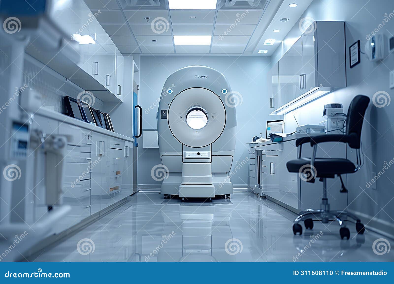 There is a Mri Machine in the Middle of the Room Stock Photo - Image of ...