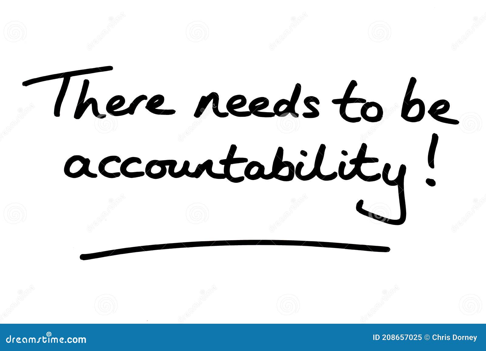 There Needs To Be Accountability Stock Illustration - Illustration of ...
