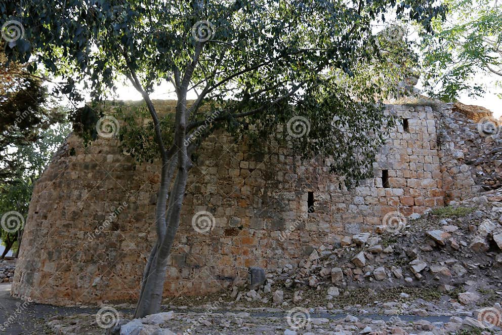 Stone wall stock image. Image of house, nature, windows - 100844077