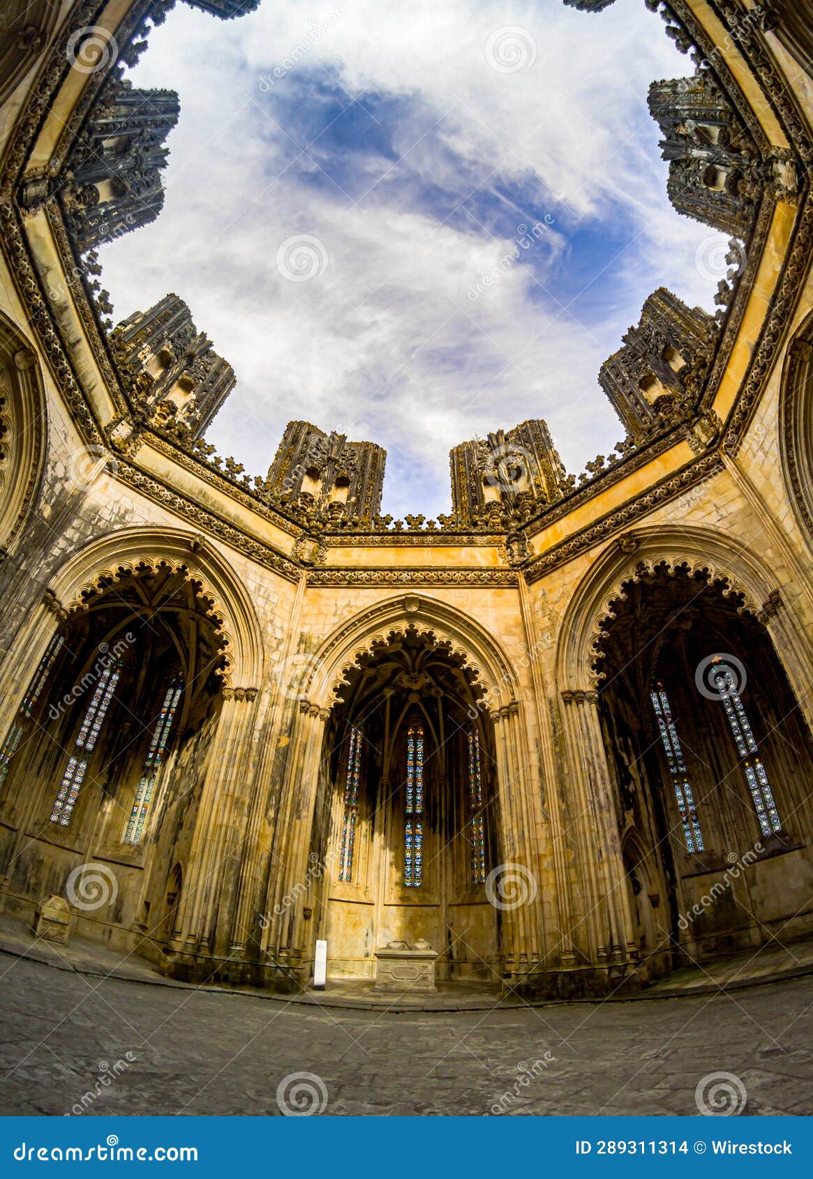 There is an Old Looking Domed Room of Stone in the Building Stock Photo ...