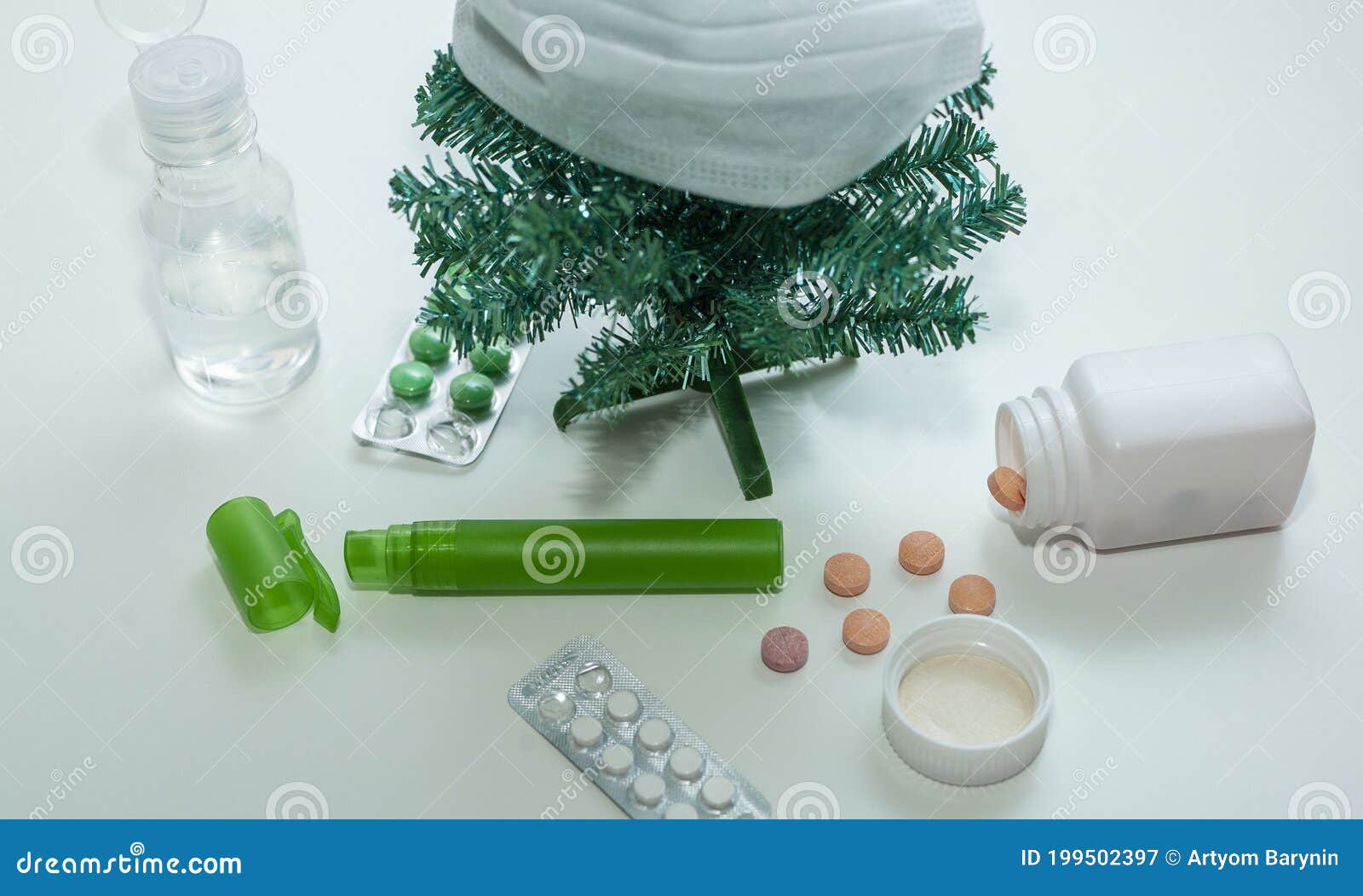 There are Pills and an Antiseptic Under the Artificial Tree. Second ...