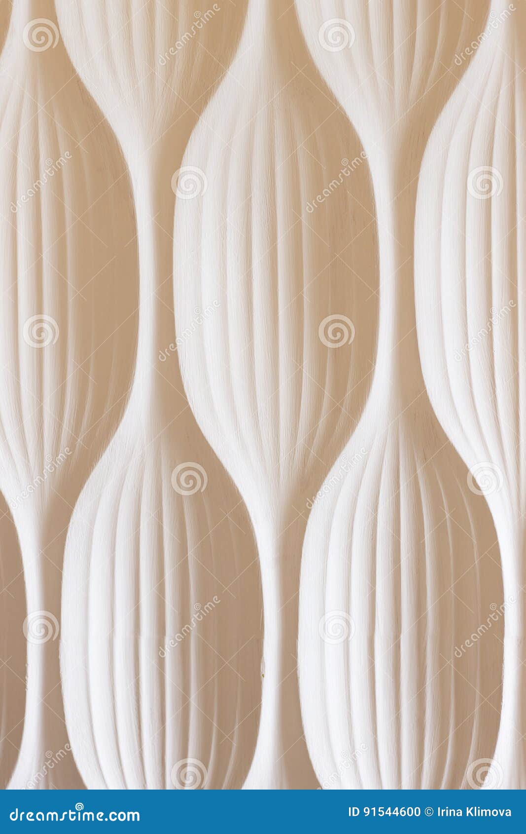 There are Plaster Linear Decoration on White Wall Stock Photo - Image ...