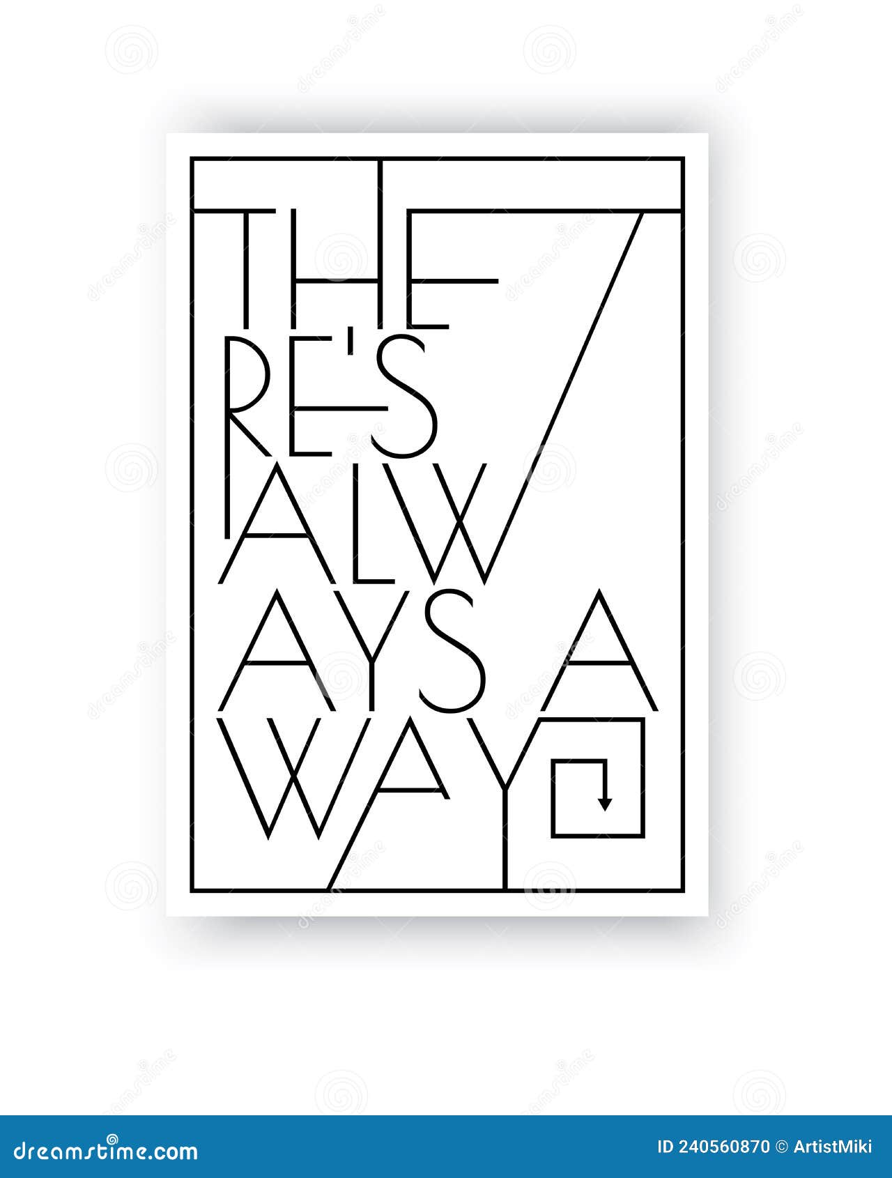 There is always a Way, Vector Stock Vector - Illustration of ...