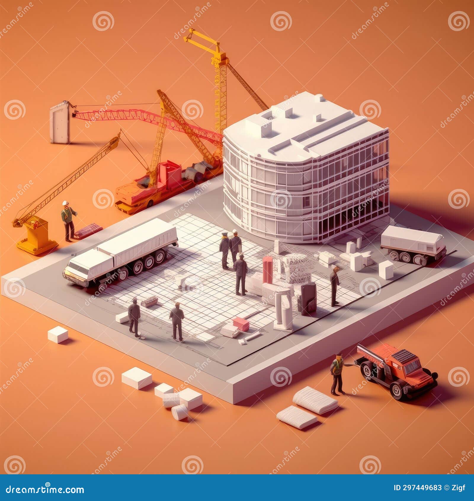 There are Several People Standing Around Construction Site. they Appear ...