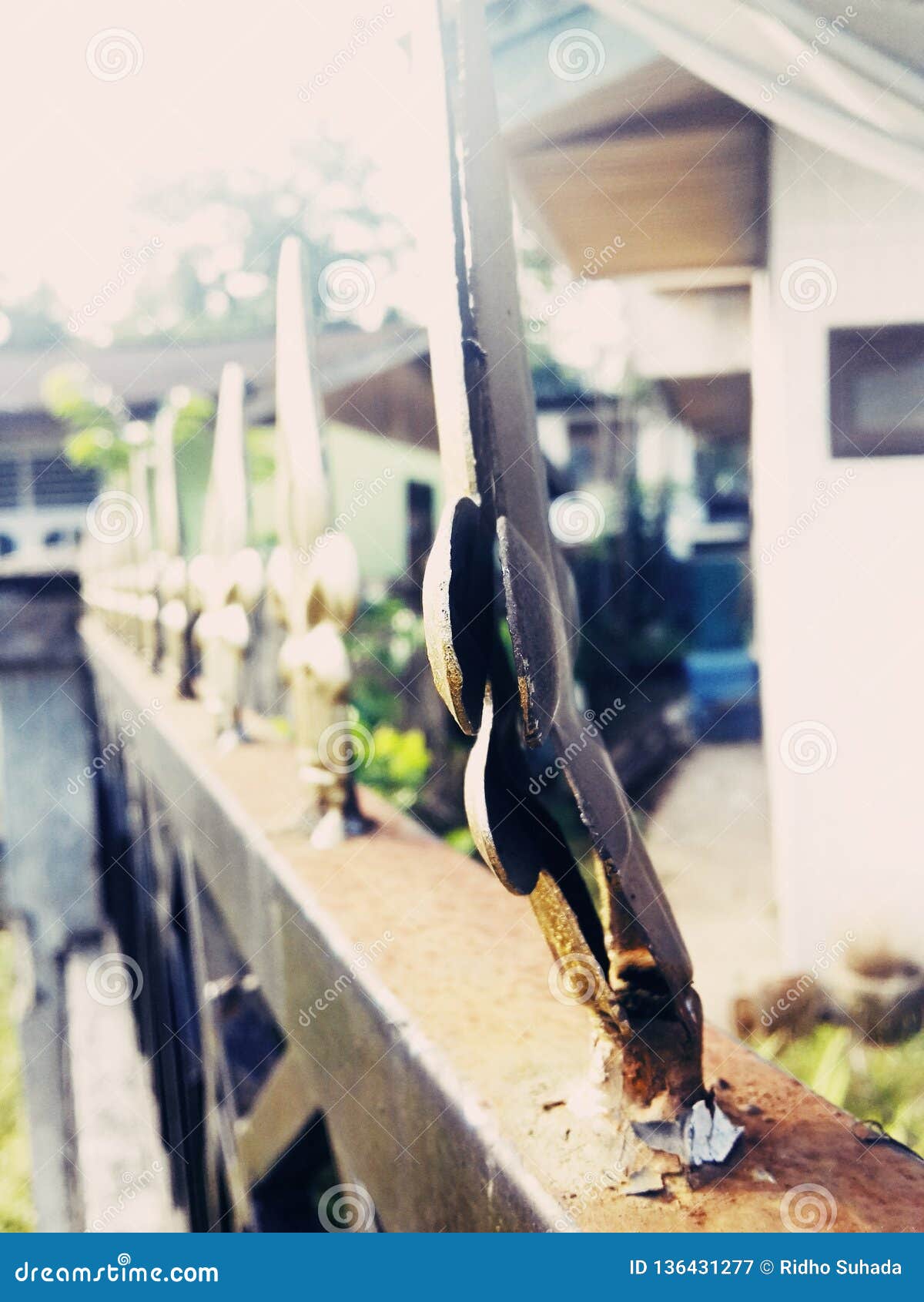 One of There Spikes Was Broken Stock Image - Image of wall, spikes ...