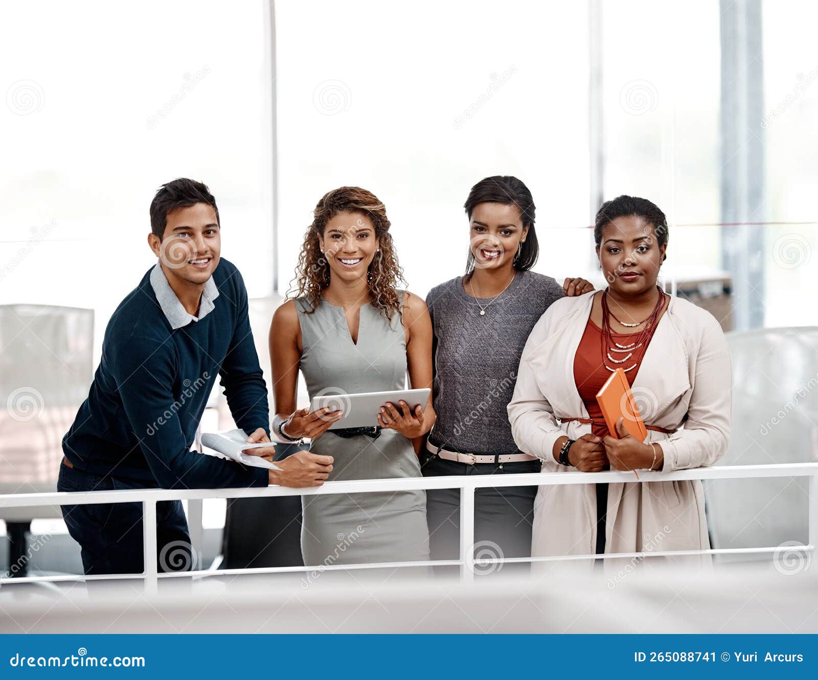 There is Strength in Unity. a Diverse Young Group of Colleagues ...