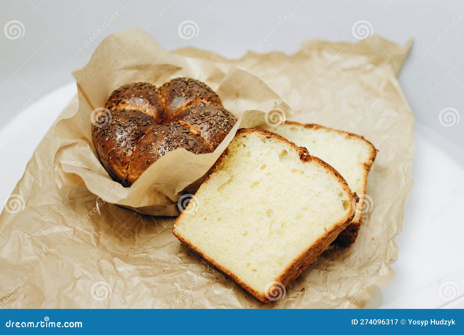There are Three Loaves of Bread in the Photo Stock Image - Image of ...