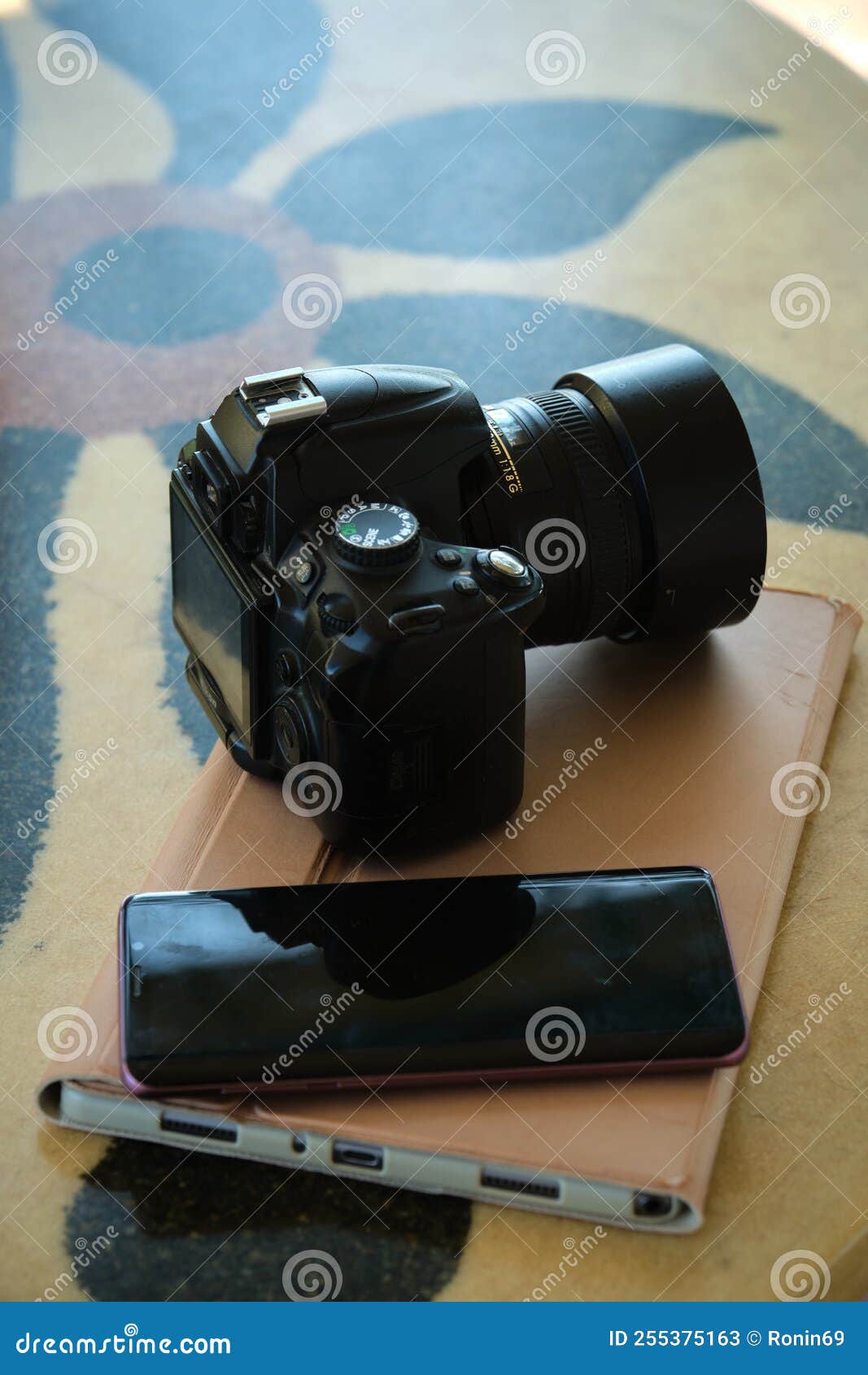 There are Various Electronic Devices on the Table Stock Image - Image ...