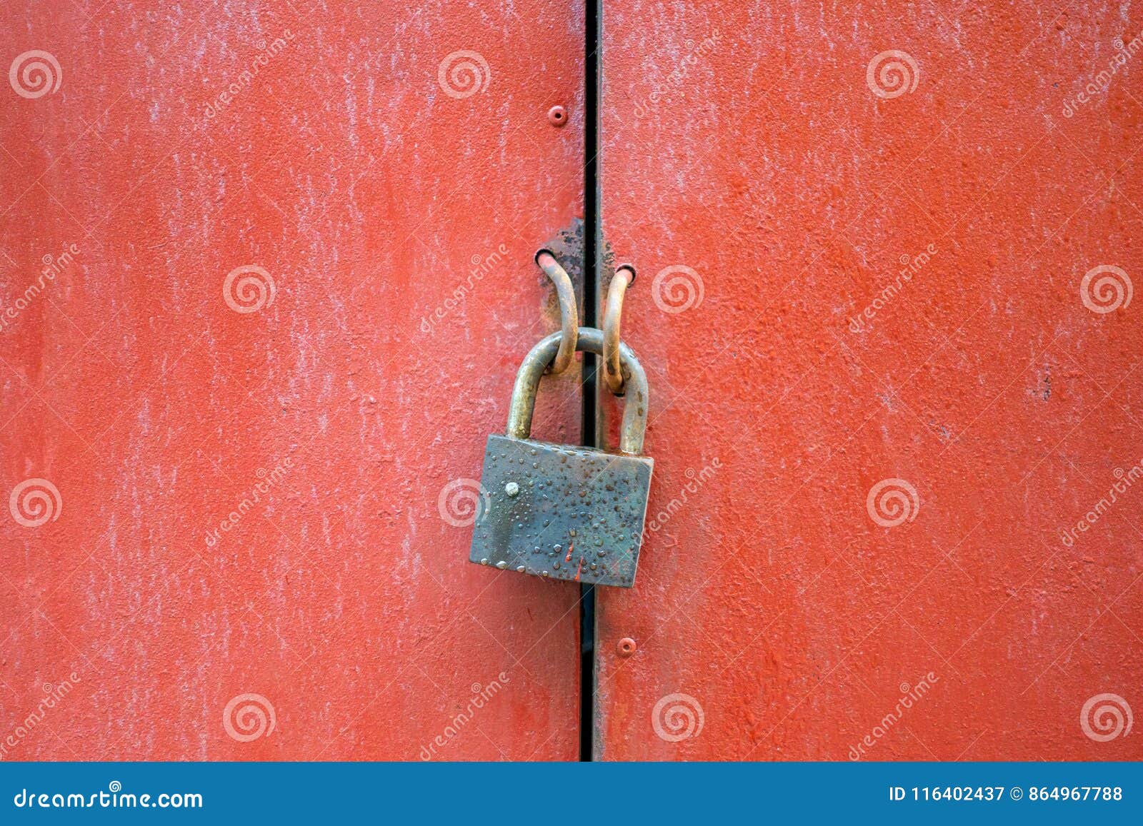 Old iron lock stock image. Image of iron, closed, entrances - 116402437
