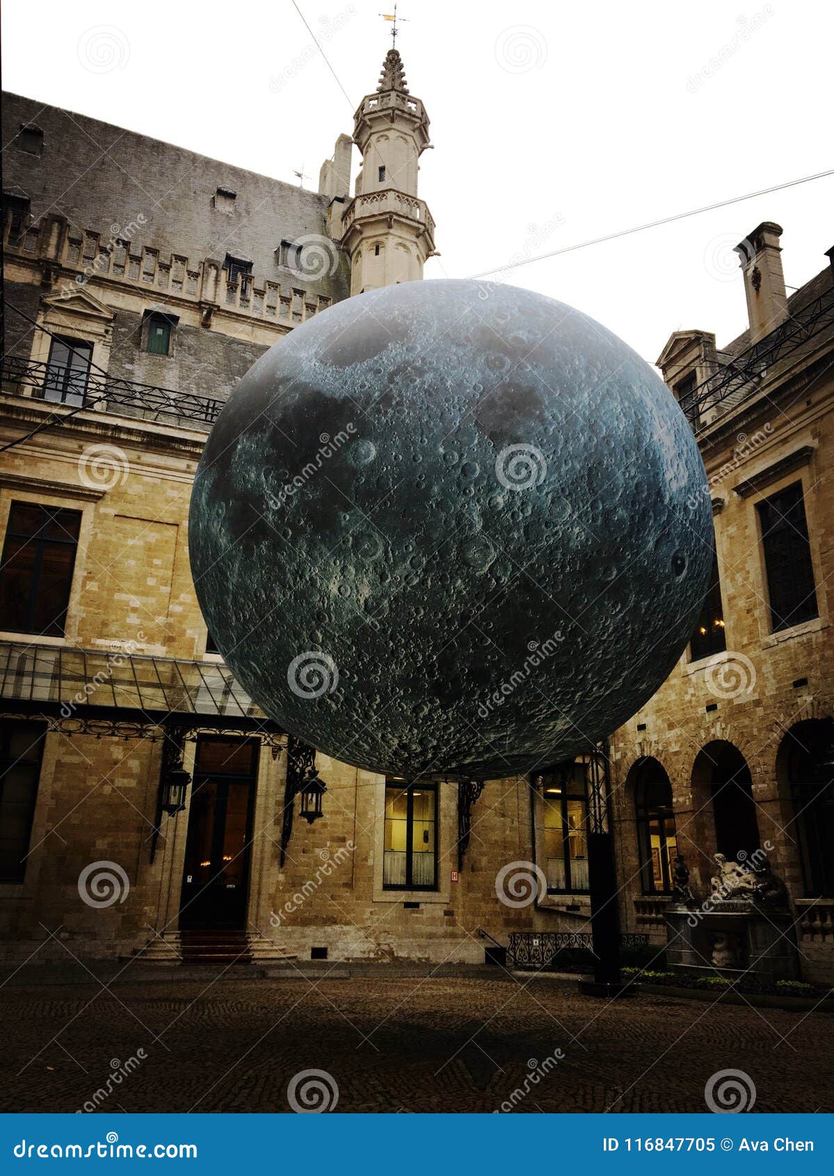 A floating earth! editorial image. Image of prop, hanging - 116847705