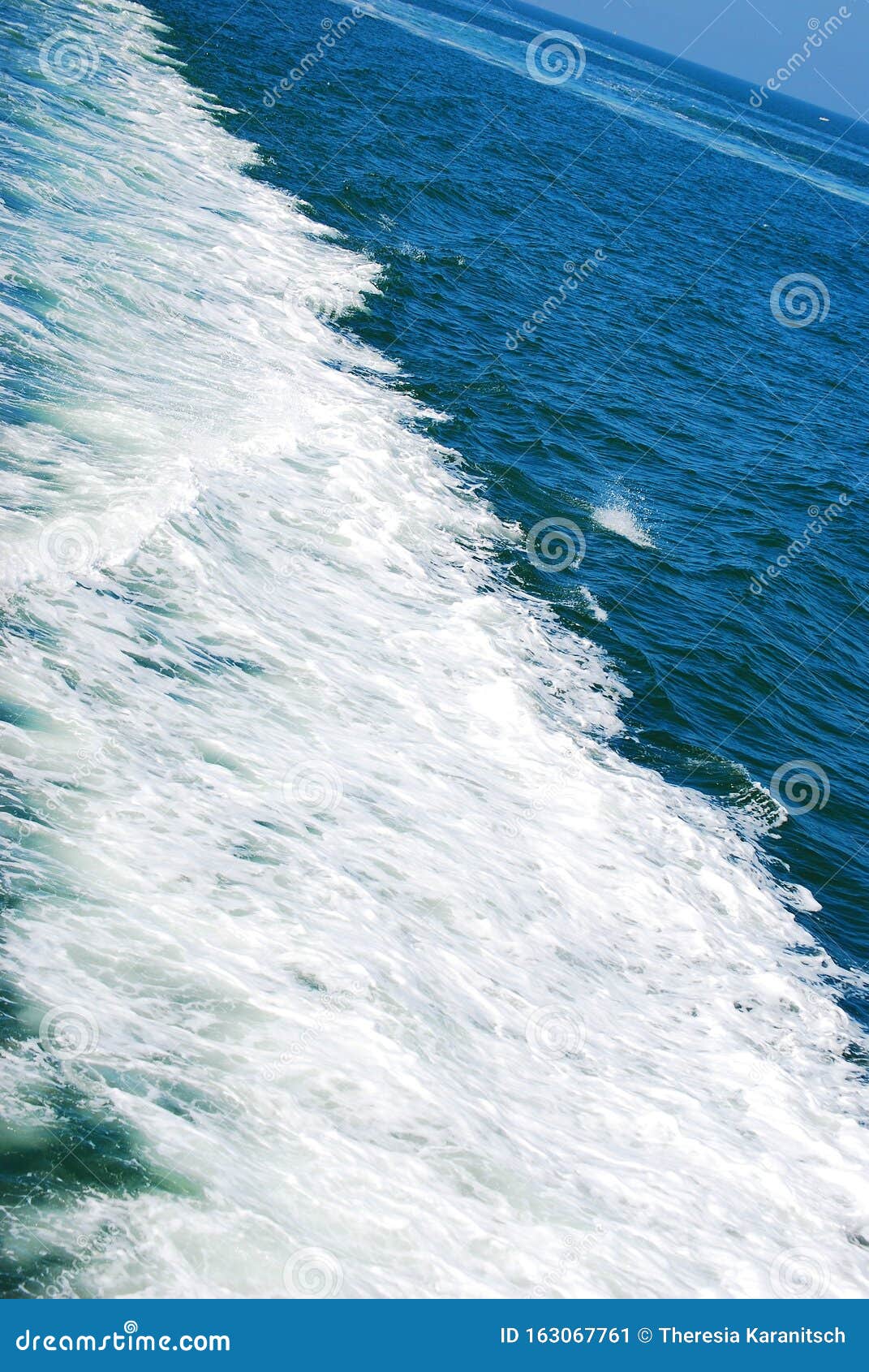 White Water Vortex in the Blue Ocean Stock Image - Image of adriatic ...