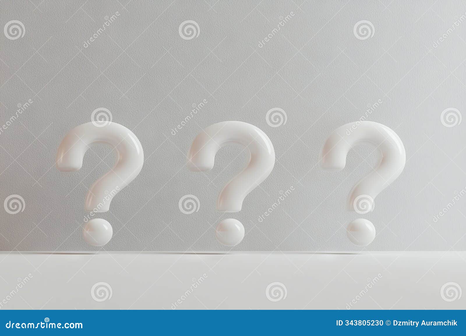 Three Question Marks On Wooden Blocks, Business Concept, Blue ...