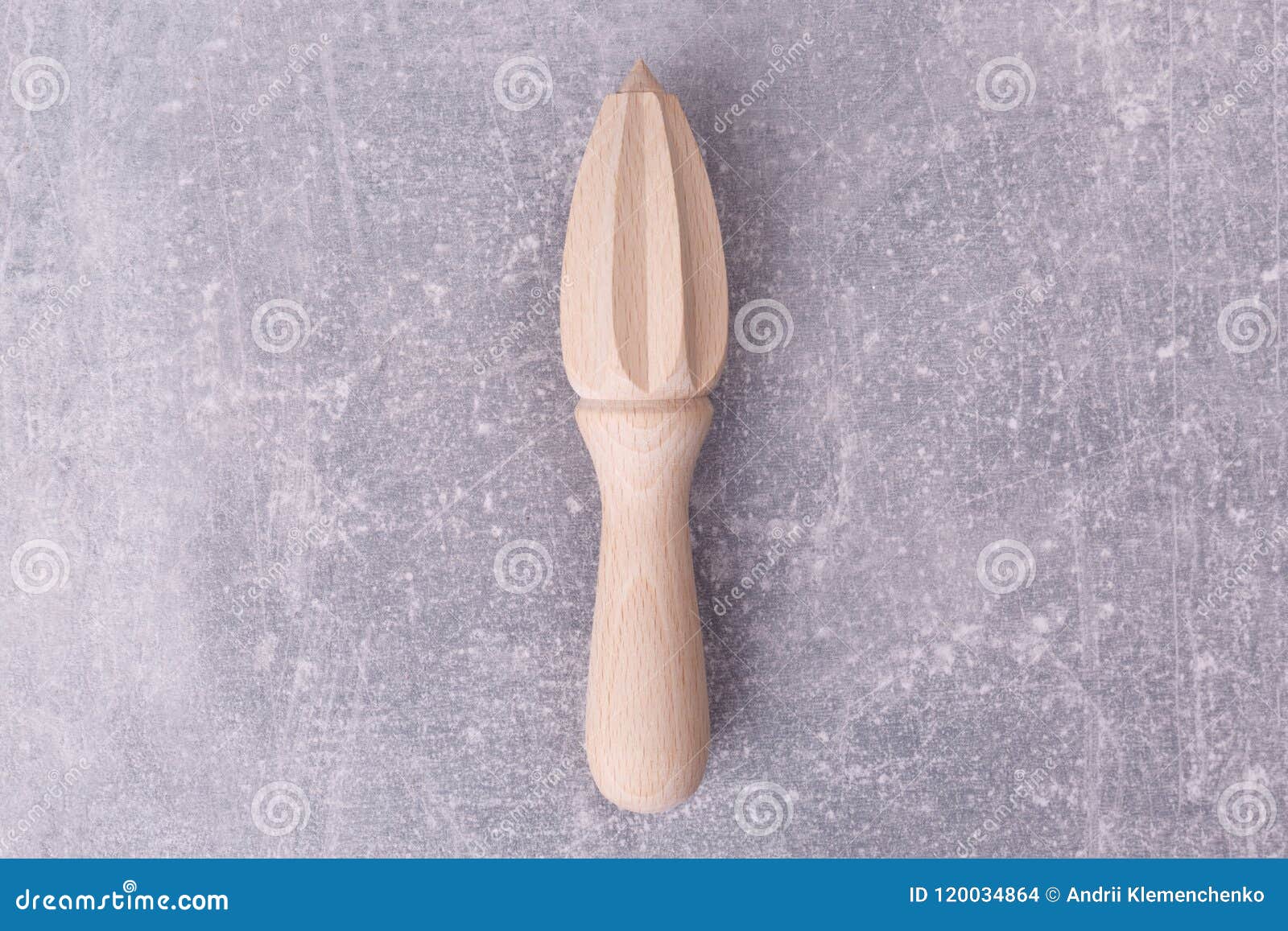 A Wooden Squeezer on the Table Stock Photo - Image of green, orange ...