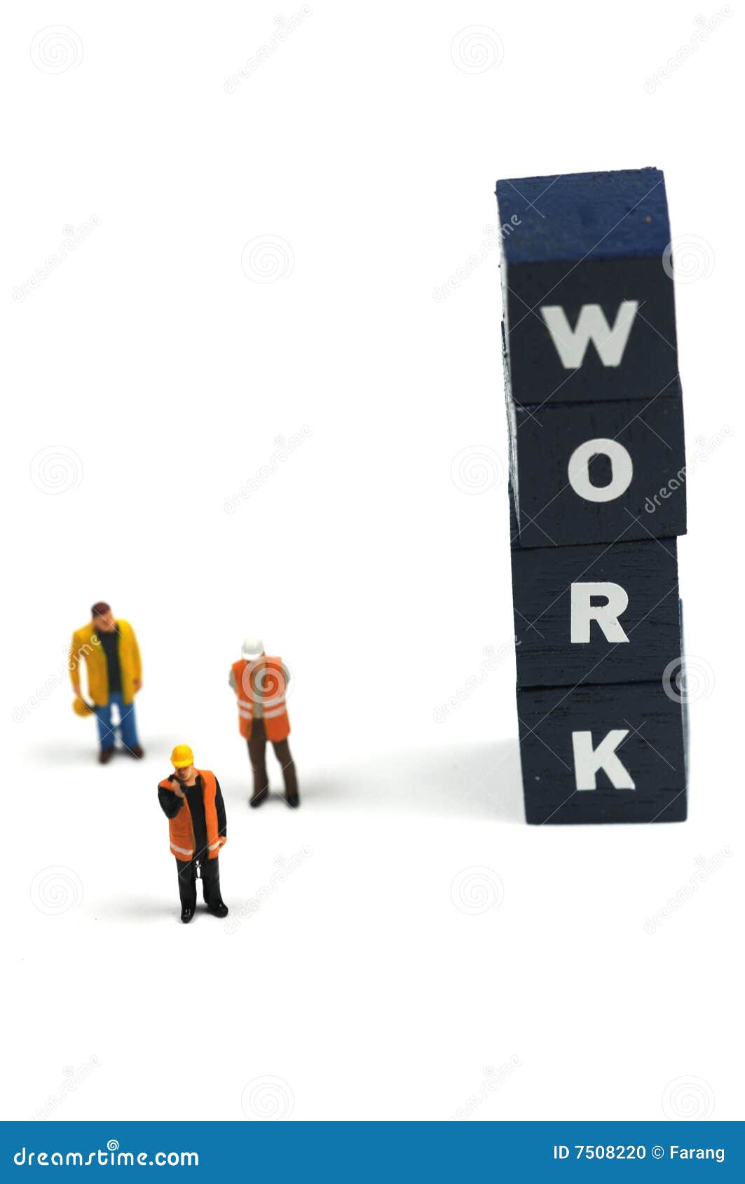 There is work to be done stock photo. Image of team, figurines - 7508220