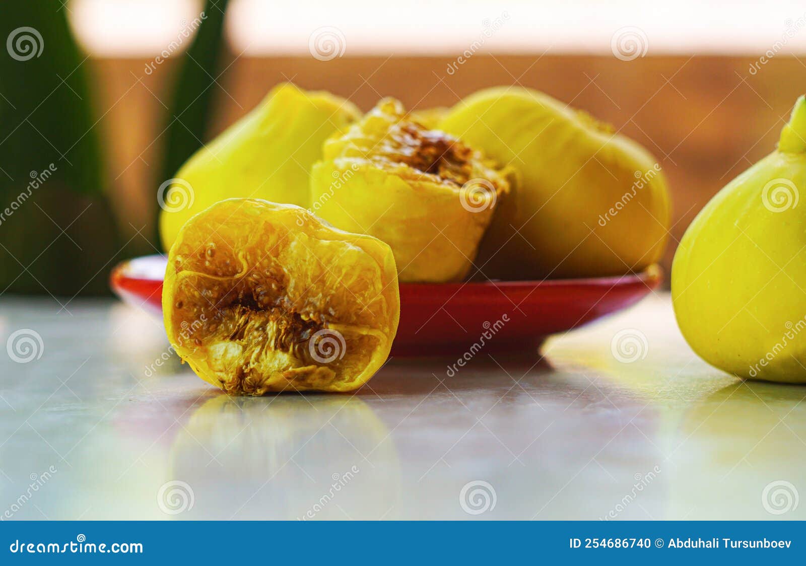 Yellow fig fruit stock photo. Image of color, vegetarian - 254686740