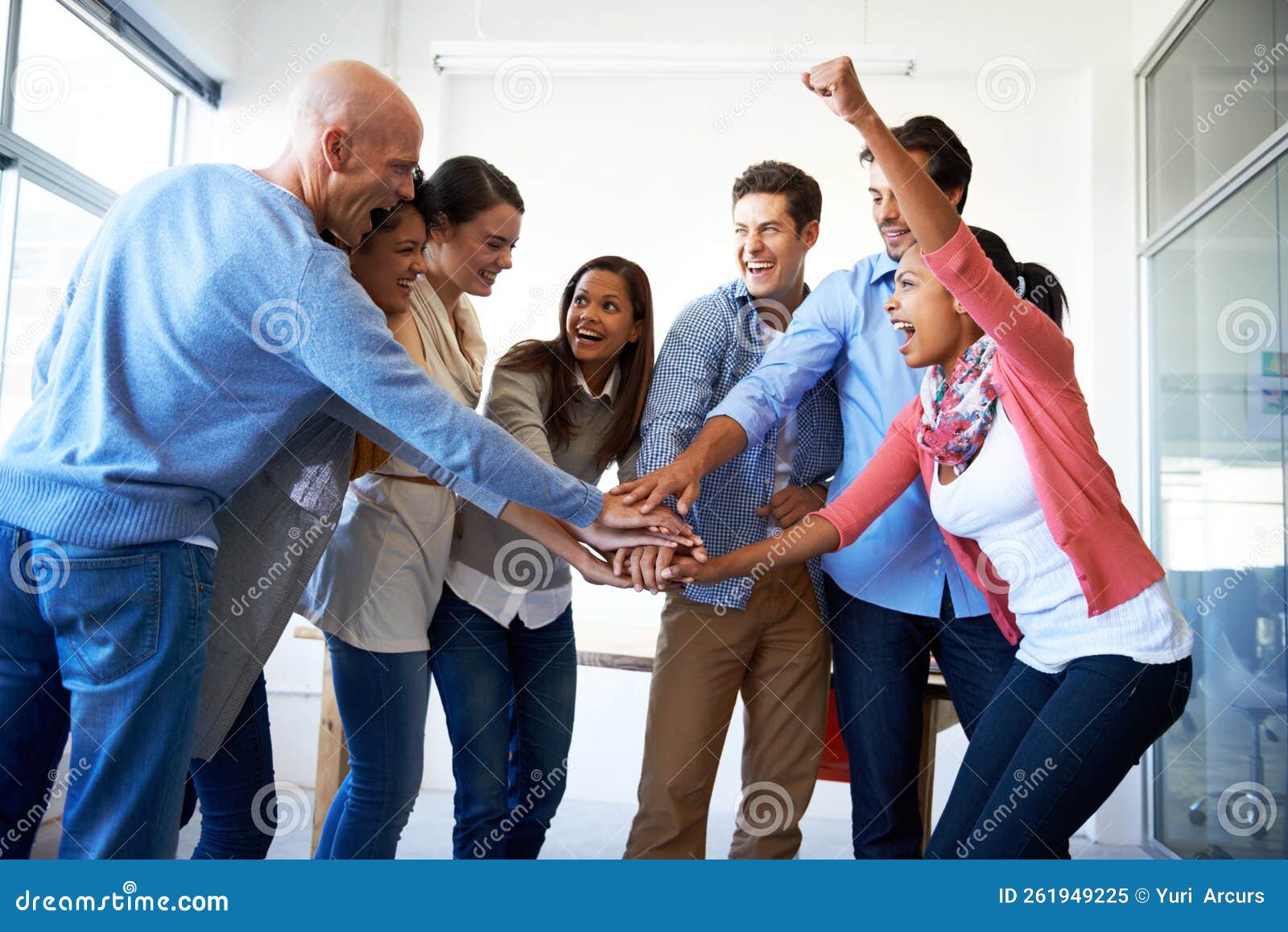 Theres No Better Work Than Teamwork. a Group of Casually Dressed ...