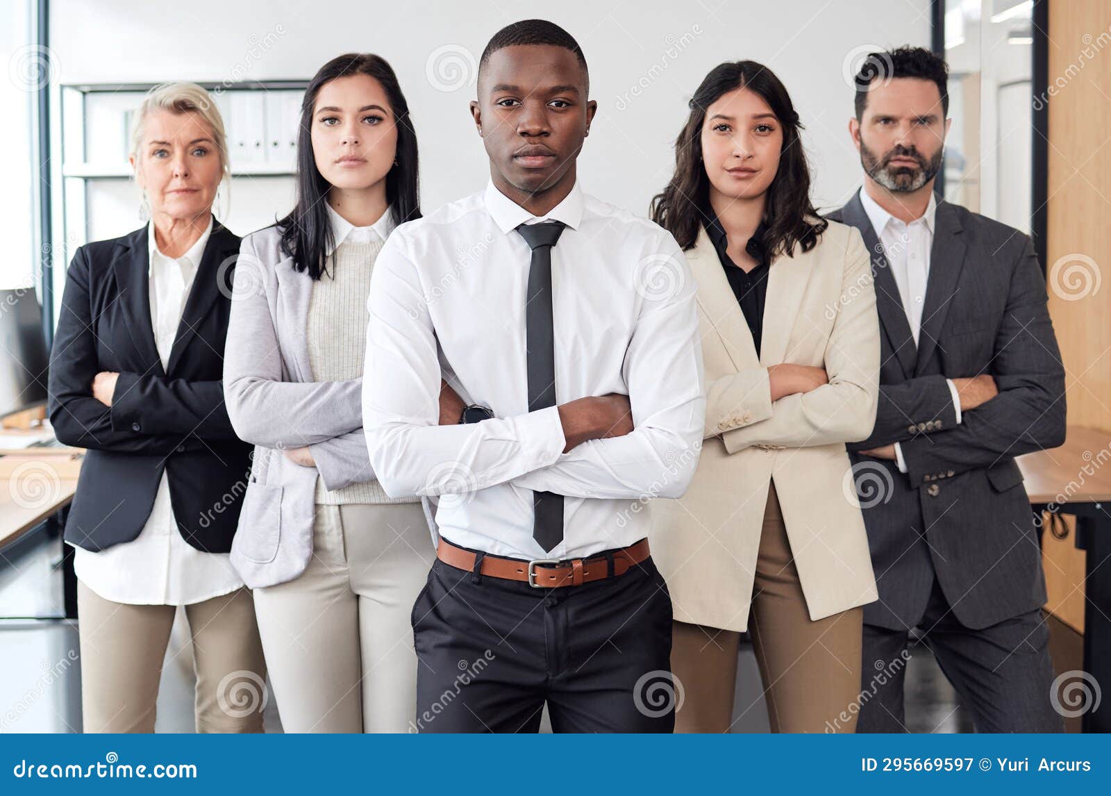 Theres Nothing we Cant Do. a Group of Businesspeople Standing in an ...