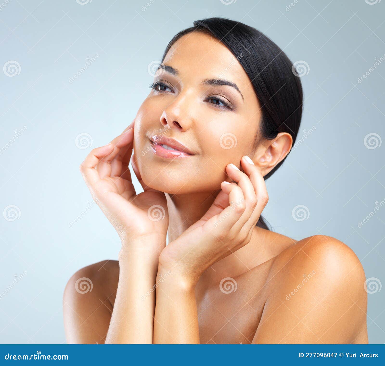 Theres Nothing Quite Like Smooth Skin A Beautiful Young Woman Touching