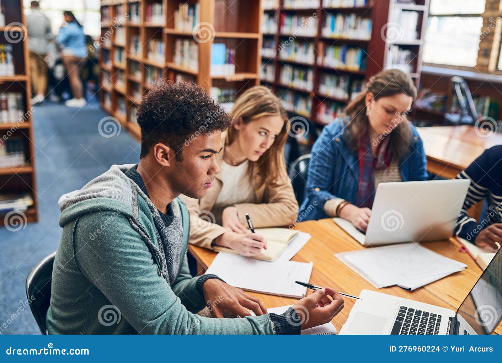 Theres only One Way To Succeed Work Hard. a Group of University Student ...