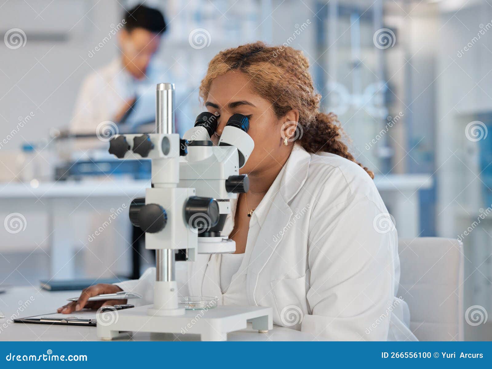 Theres always Something Exciting Waiting. a Young Female Lab Worker ...
