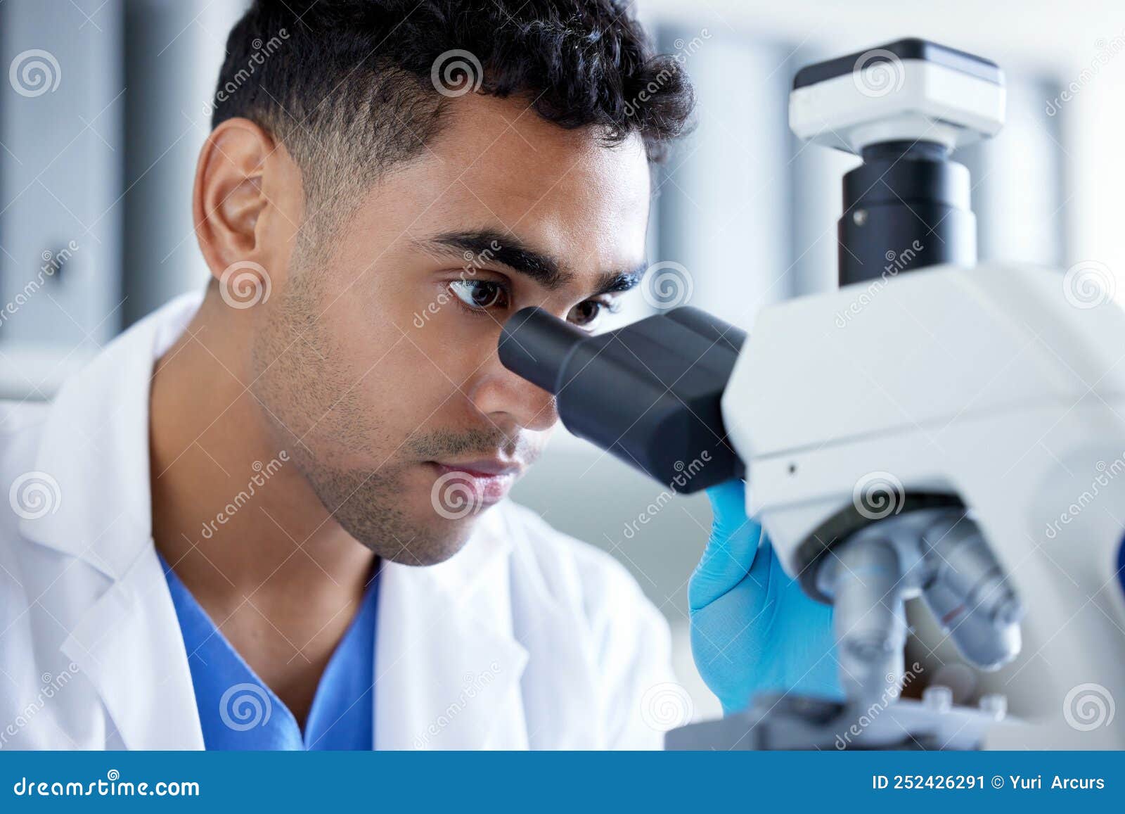 Theres always Something Interesting To See. a Young Man Using a ...