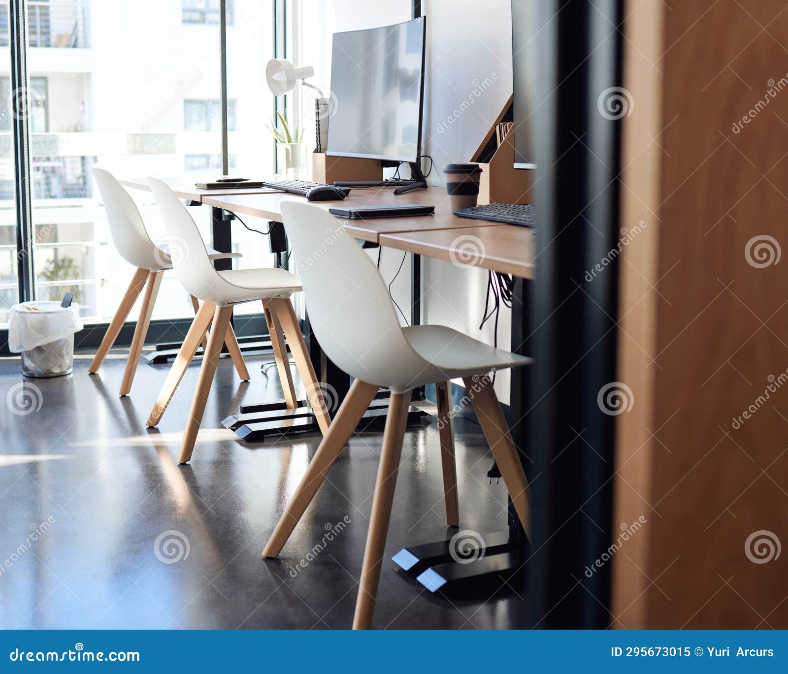 Theres a Space for Everyone. an Empty Workspace at an Office. Stock ...