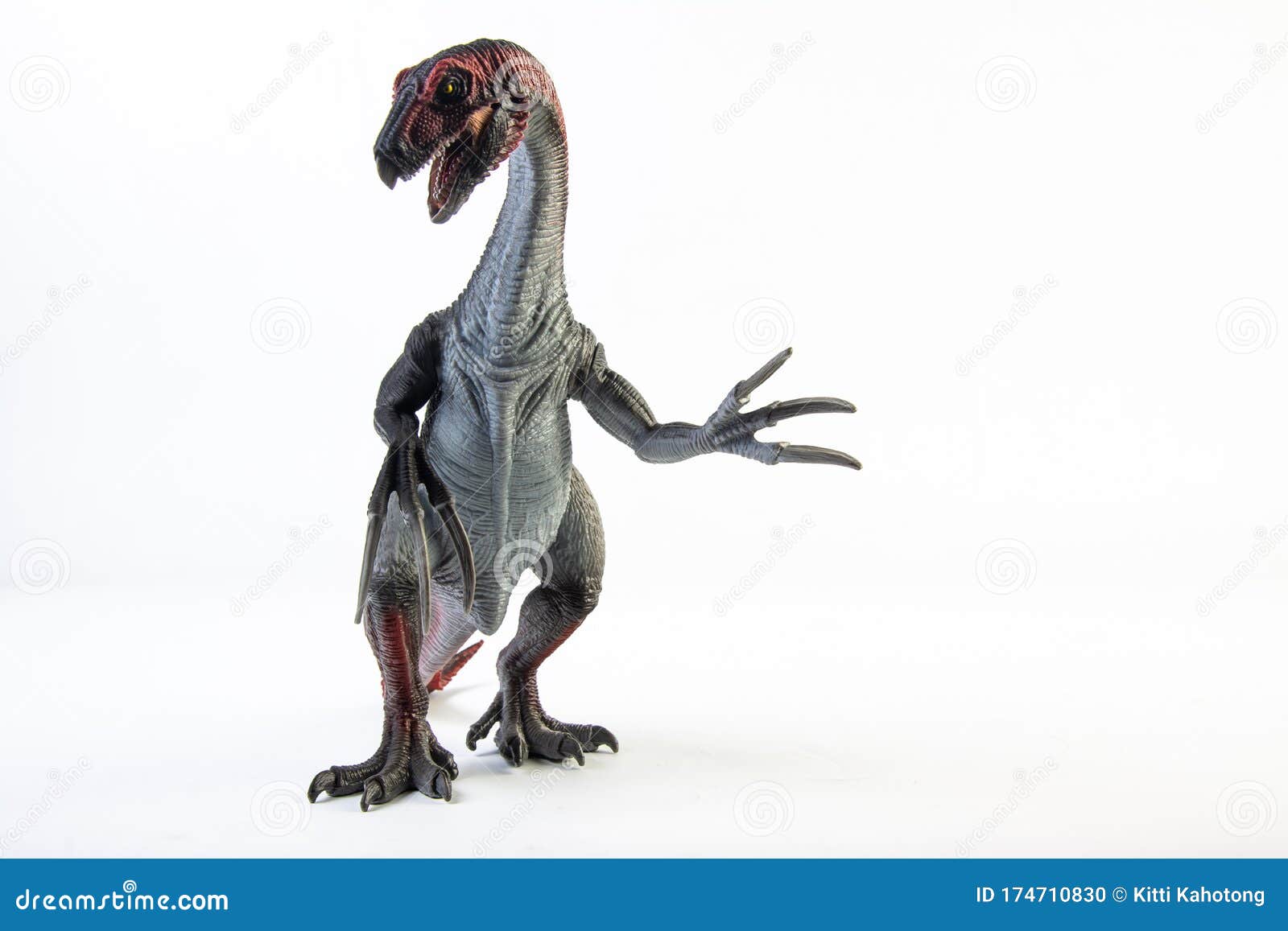 Therizinosaurus ,dinosaur on White Background Stock Photo - Image of ...