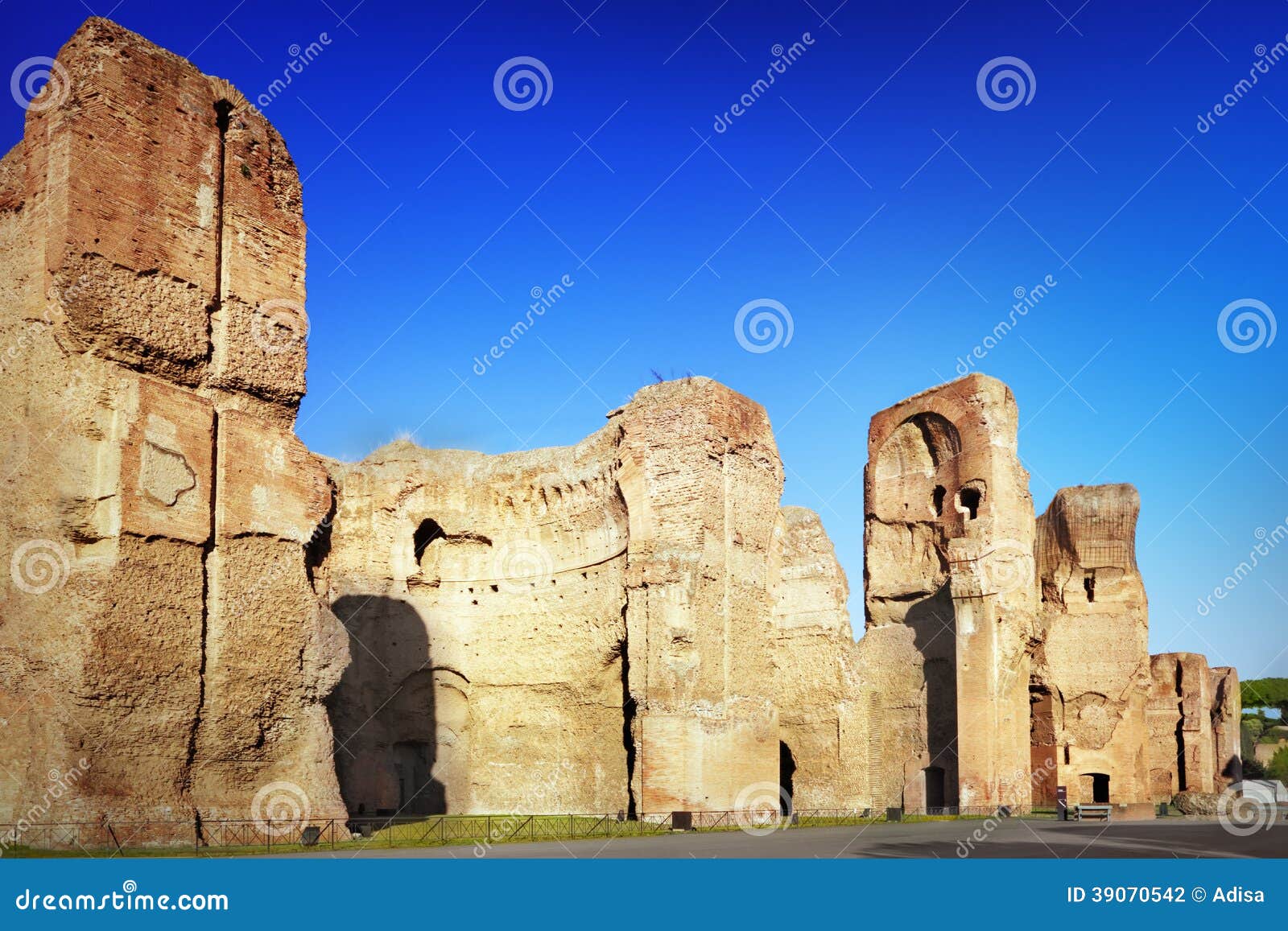 Thermae of Caracalla stock photo. Image of emperor, empire - 39070542