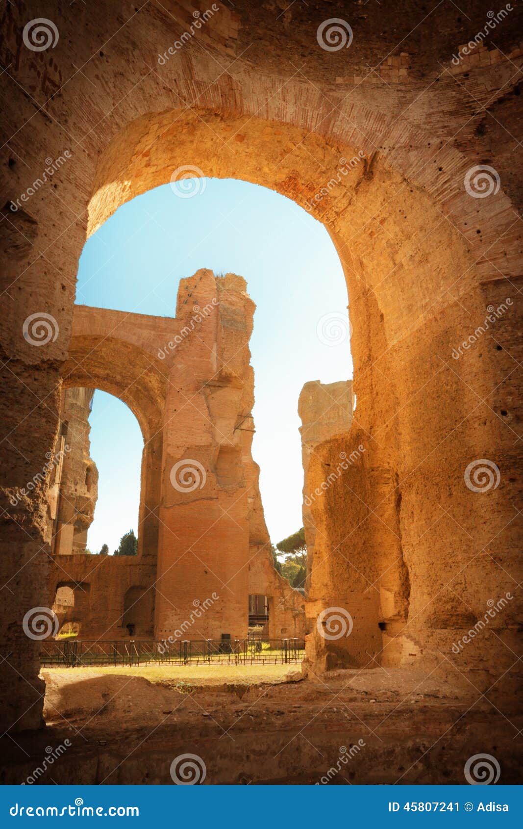 Thermae of Caracalla stock image. Image of emporium, ancient - 45807241