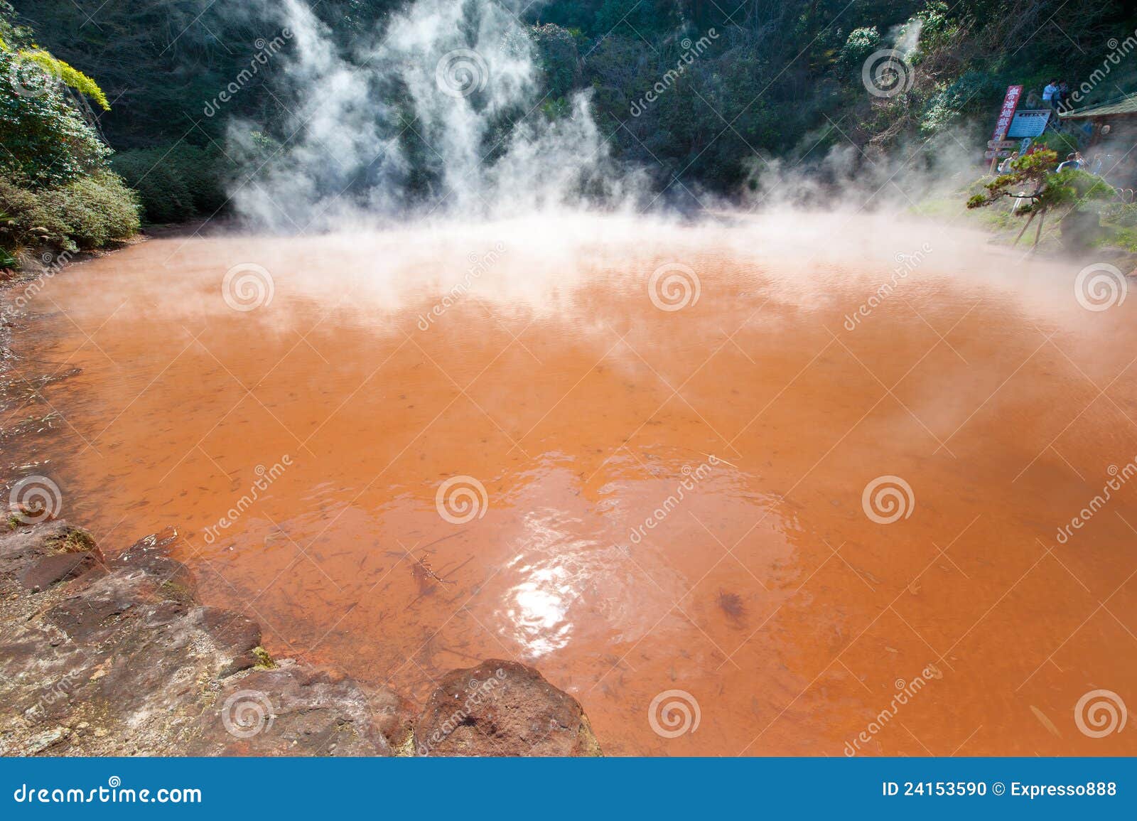 Thermal Hot Pond in Japan, the Hells Hot Spring, Stock Photo - Image of ...