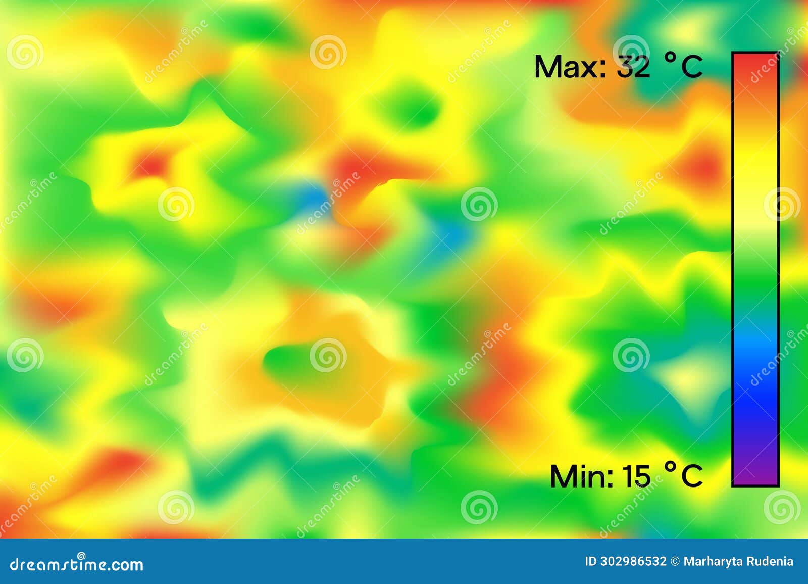 Thermal Image Abstract Background Vector Illustration Design. Stock ...
