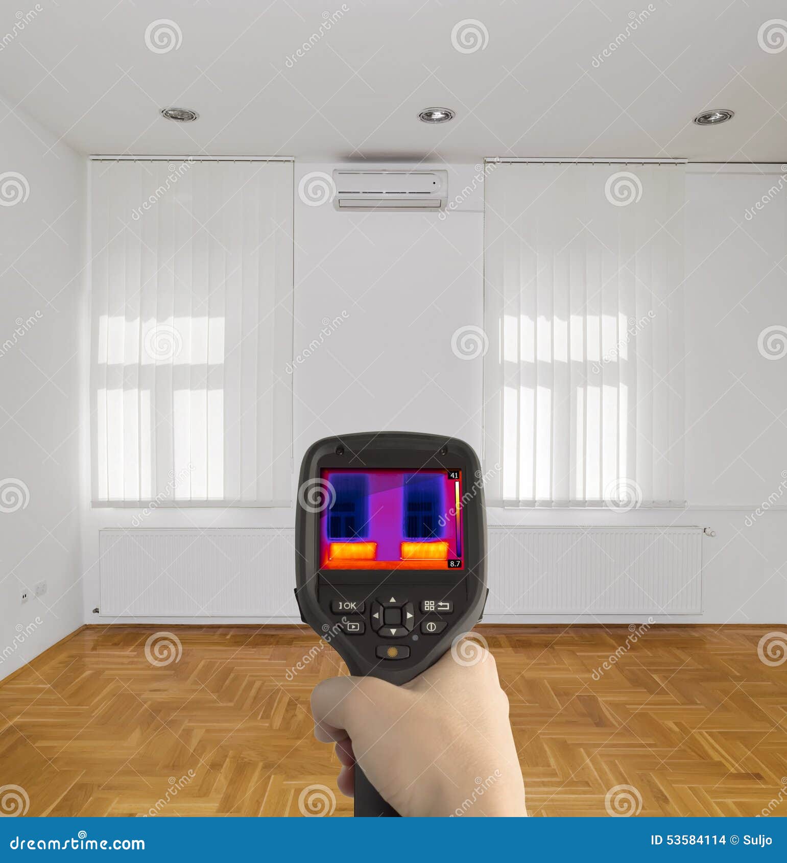 Thermal Image of Room stock photo. Image of modern, camera - 53584114