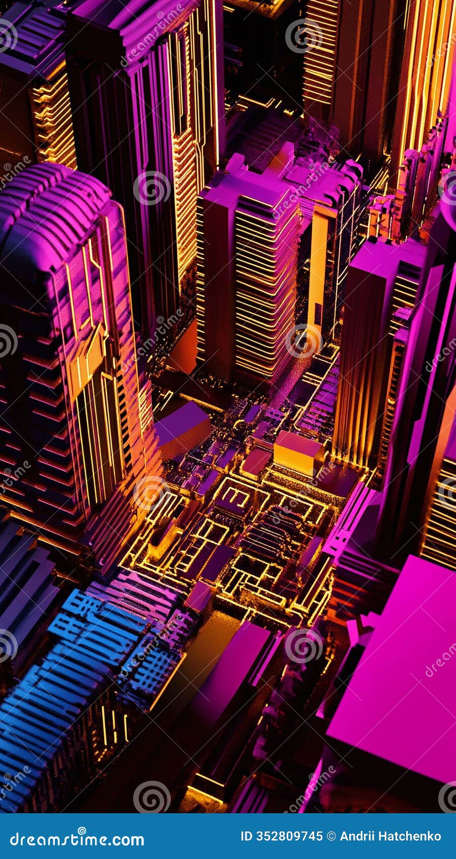 Thermal Image Showing Heat Dissipation in an Advanced Microchip Design ...