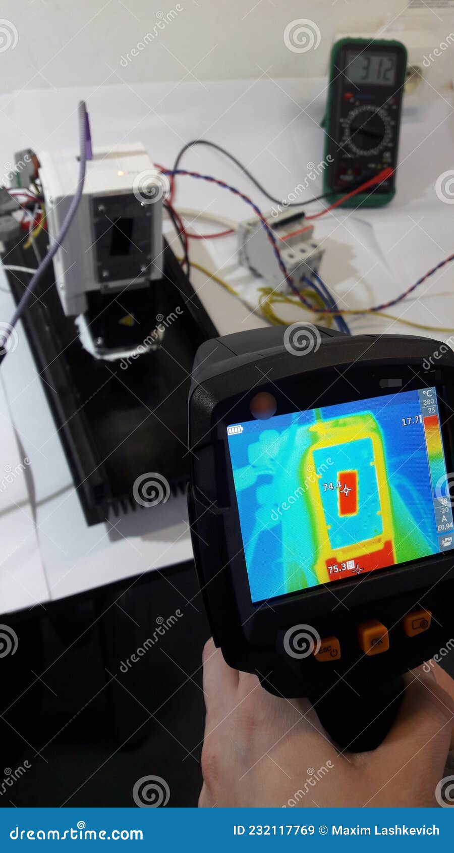 Thermal Imager Camera Measuring Laboratory Device Stock Image - Image ...
