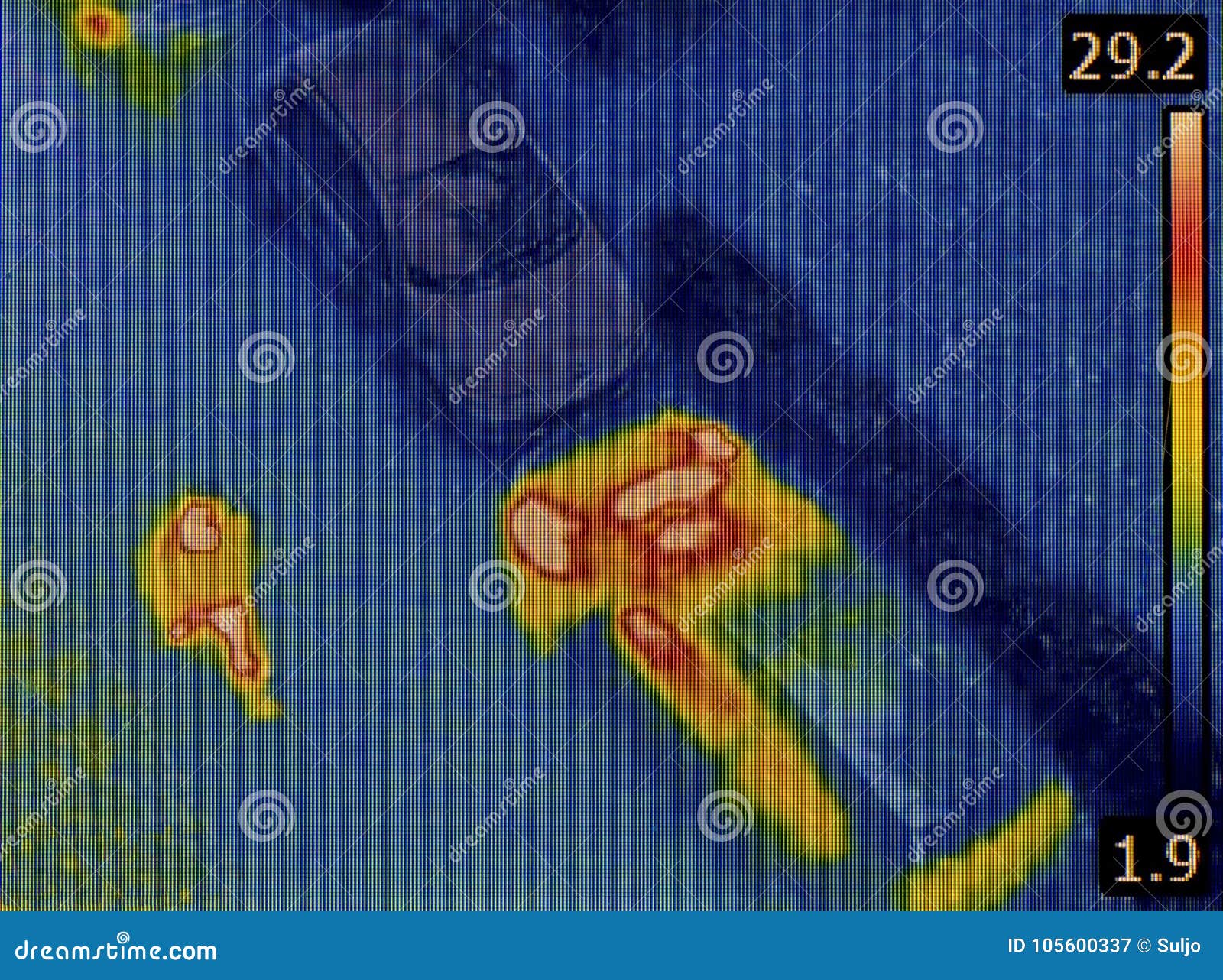 Thermal Imaging Surveillance Stock Image - Image of proof, thermal ...