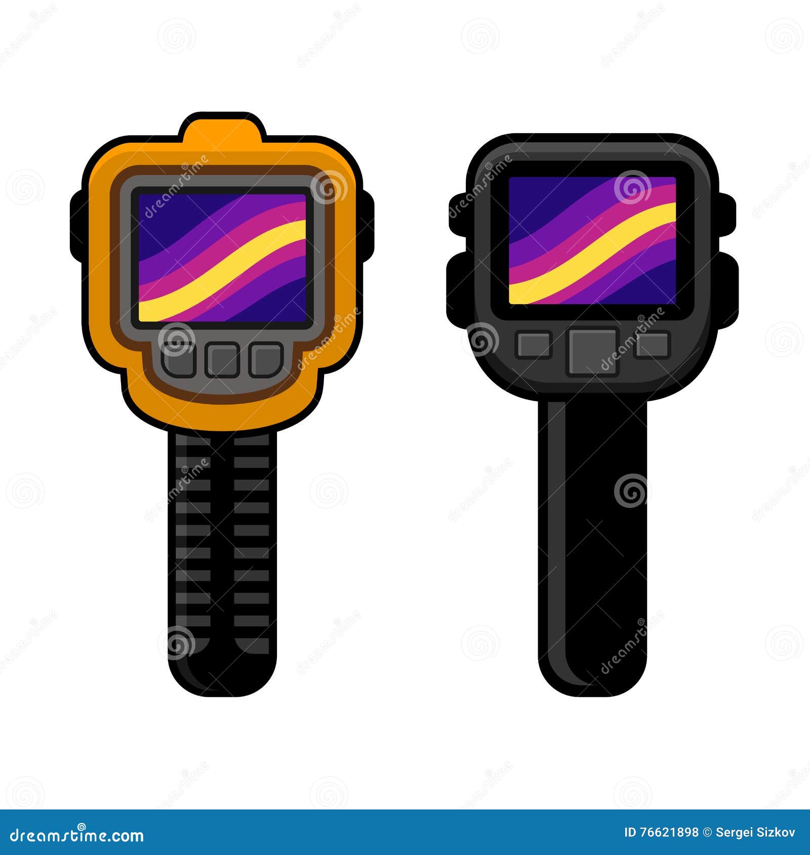 Thermal Imaging Icon Illustratin Vector Graphic | CartoonDealer.com ...