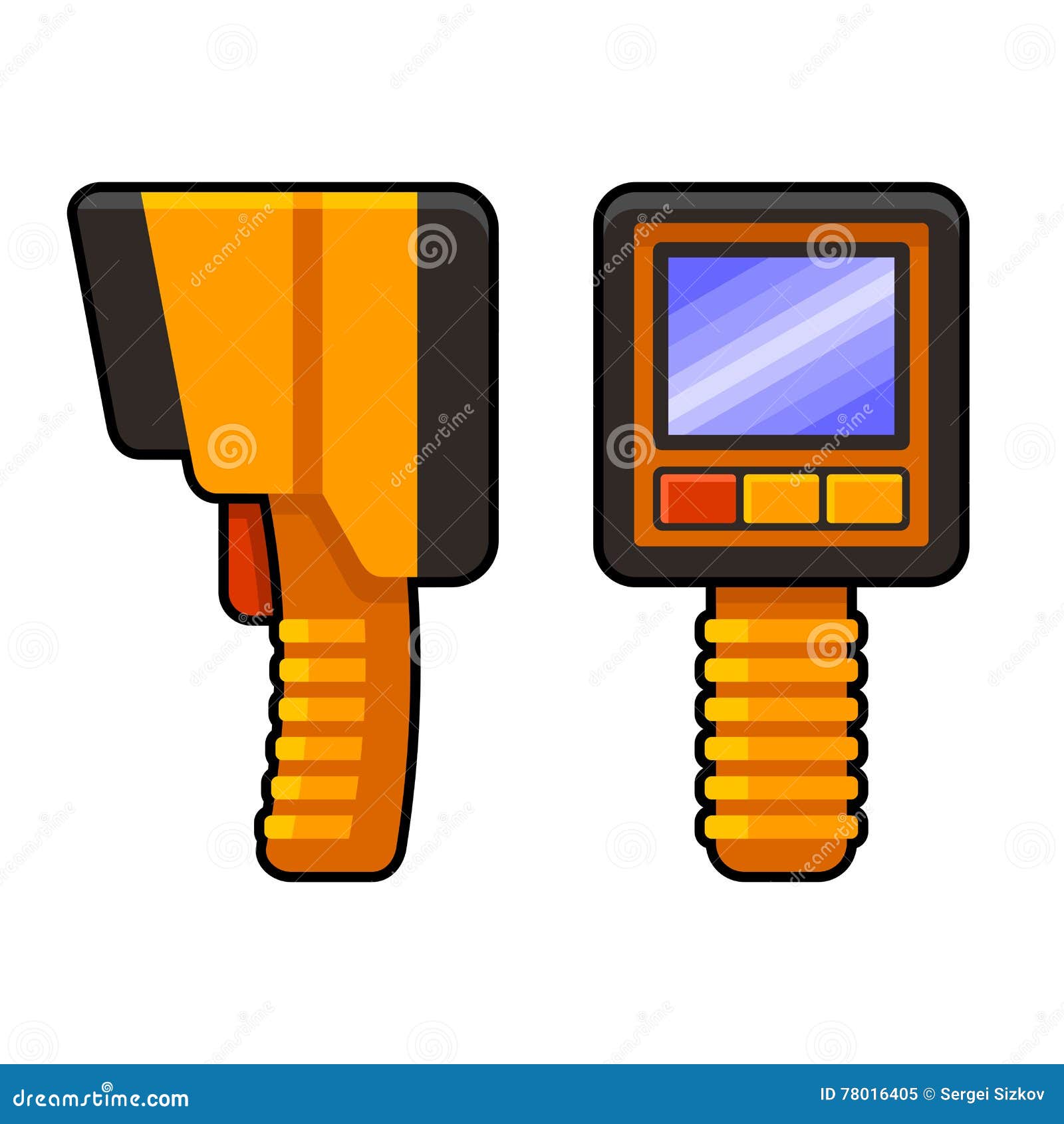 Thermal Imaging Icon Illustratin Vector Graphic | CartoonDealer.com ...