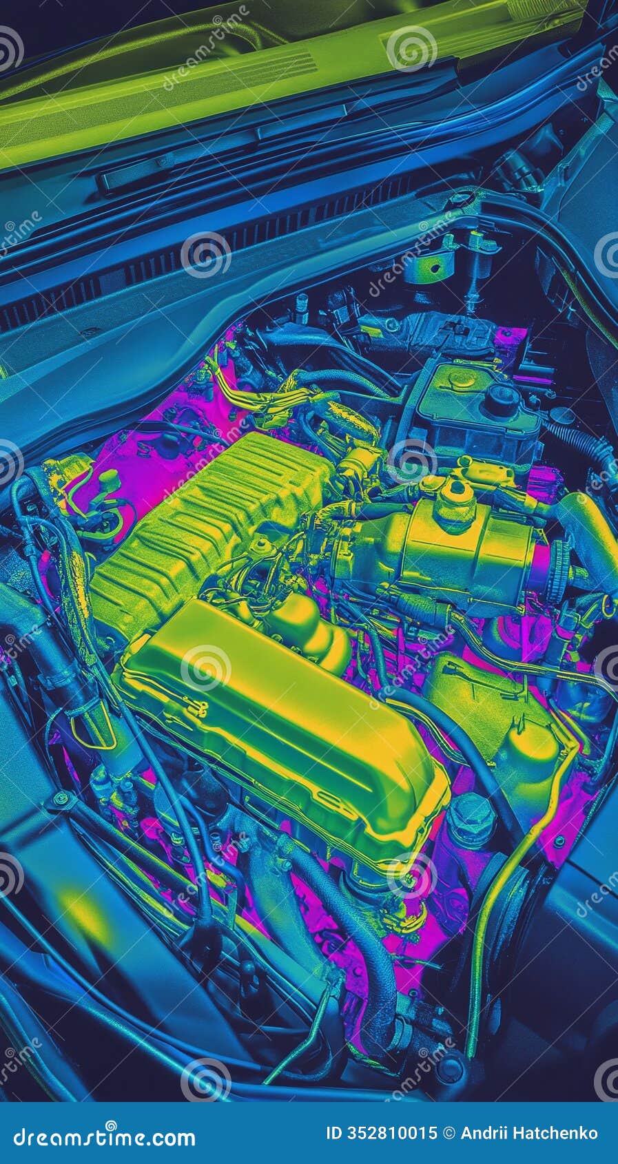 Engine Overheating Black Icon Concept. Engine Overheating Flat Vector ...