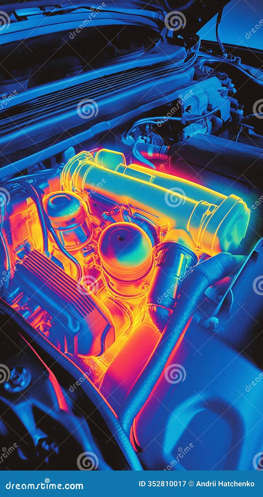 Engine Overheating Black Icon Concept. Engine Overheating Flat Vector ...