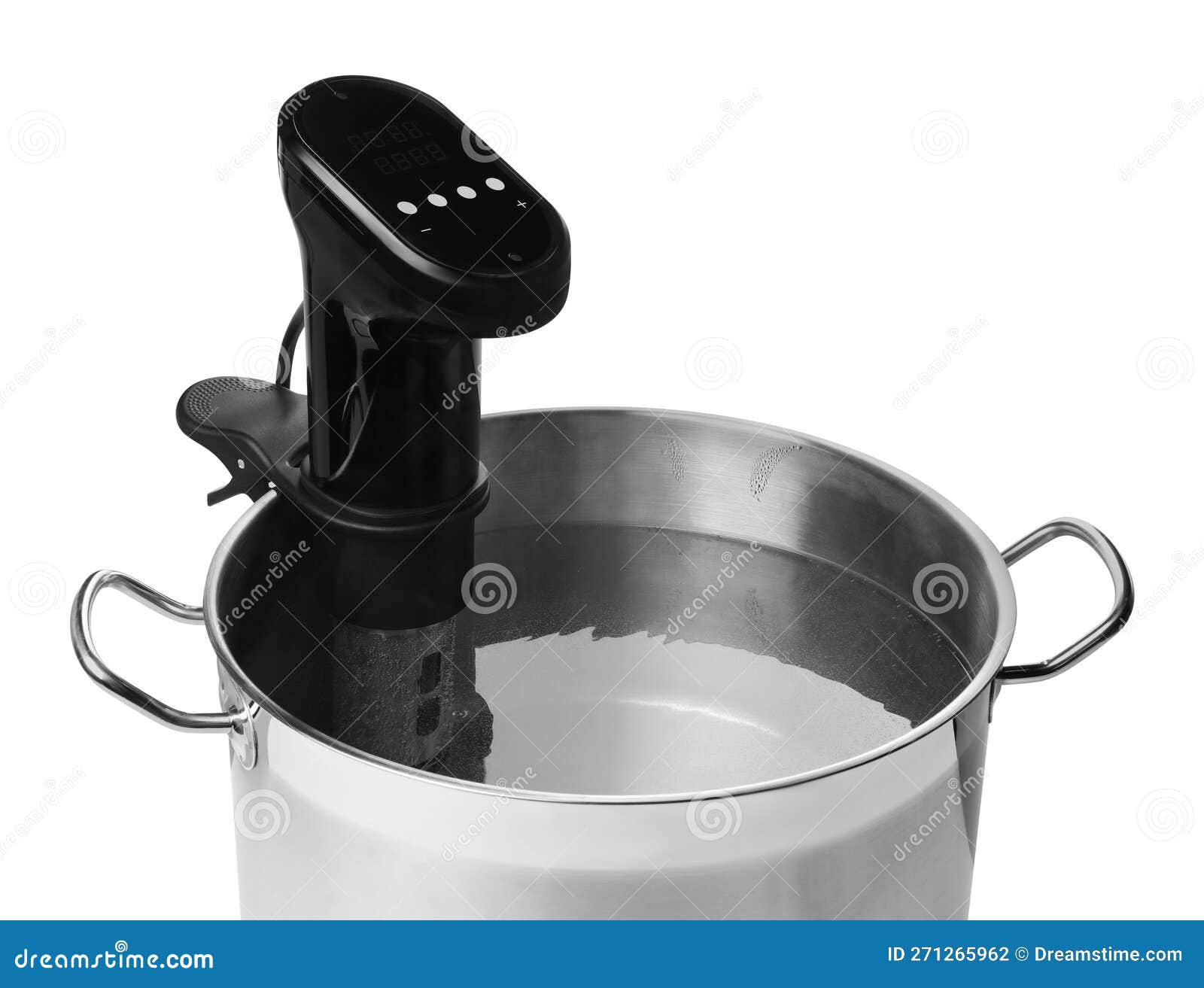 Thermal Immersion Circulator On Light Grey Table, Top View. Sous Vide ...