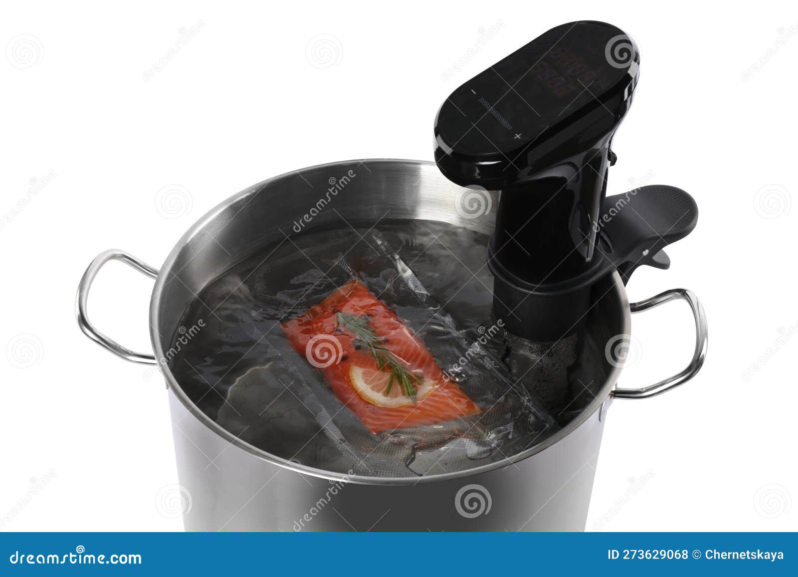 Thermal Immersion Circulator On Light Grey Table, Top View. Sous Vide ...