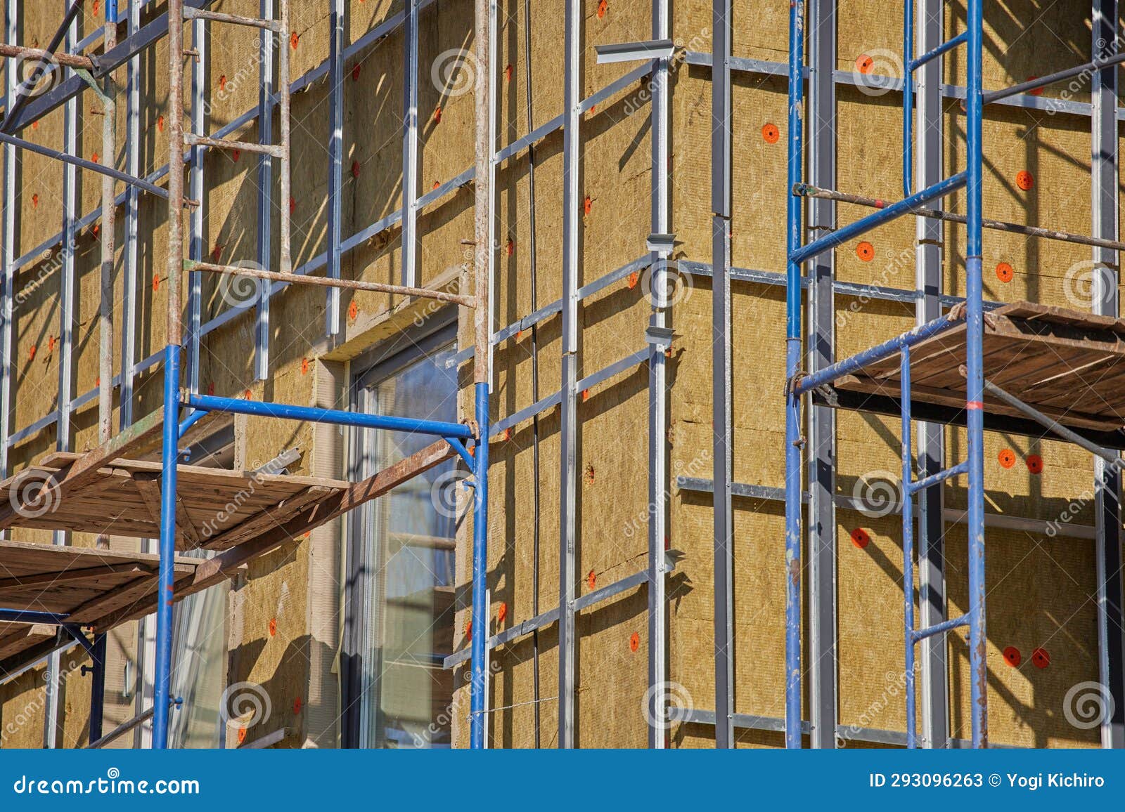 Thermal Insulation of a Building with Installed Scaffolding Editorial ... Thermal Insulation of a Building with Installed Scaffolding Editorial ...