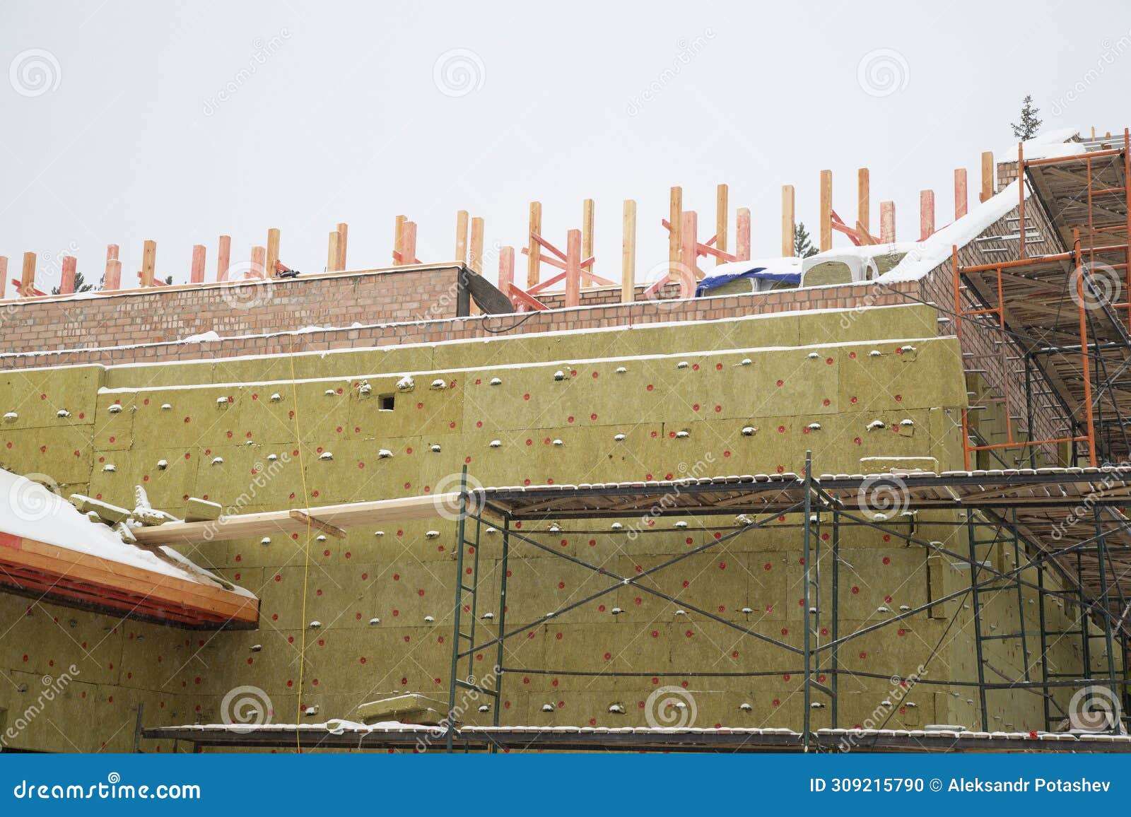 Thermal Insulation of the House.Installation of Thermal Insulation ...