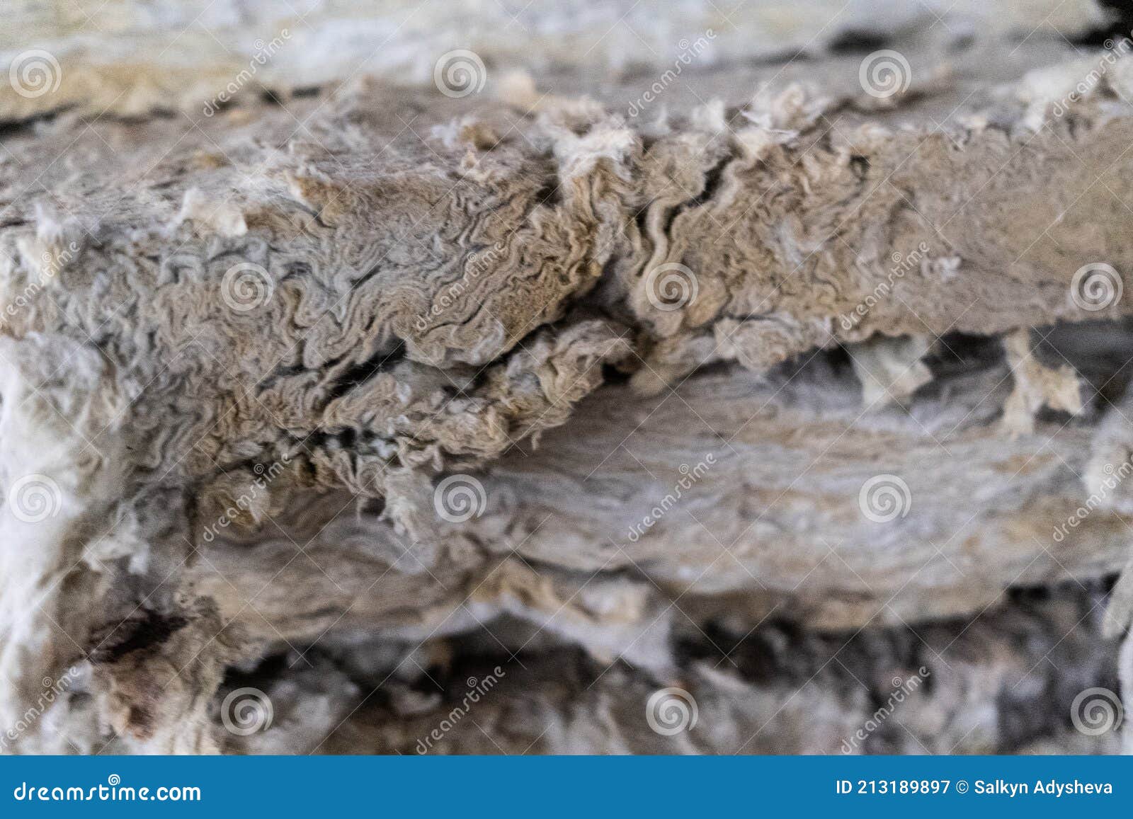 Thermal Insulation Material on Bright Background, Used Stock Image ...
